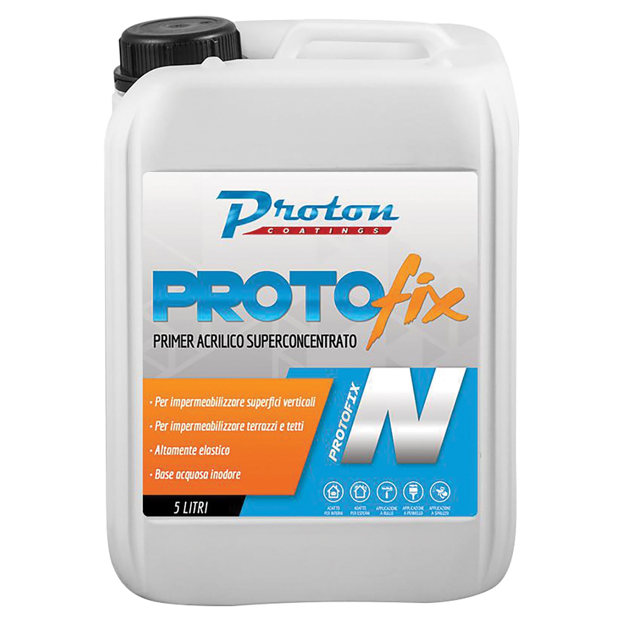 FISSATIVO MURALE NEUTRO 1:5 PROTOFIX N 5 l 3-4 m² CON 1 l A 2 MANI