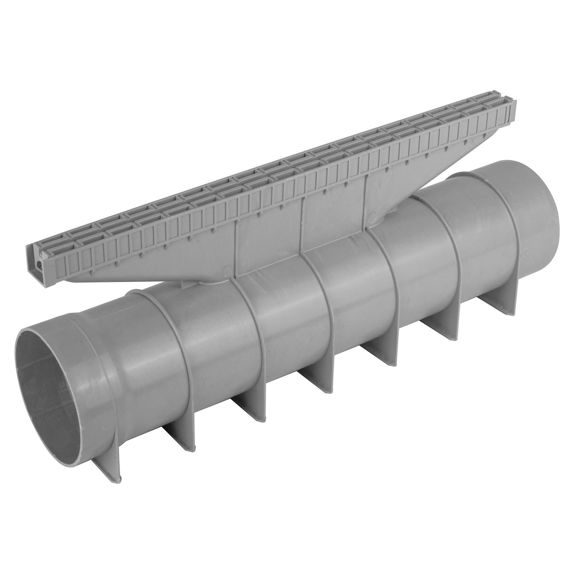 GRIGLIA DI SCOLO ACQUA GRIGIA 50 cm Ø110 IN POLIPROPILENE CLASSE C250