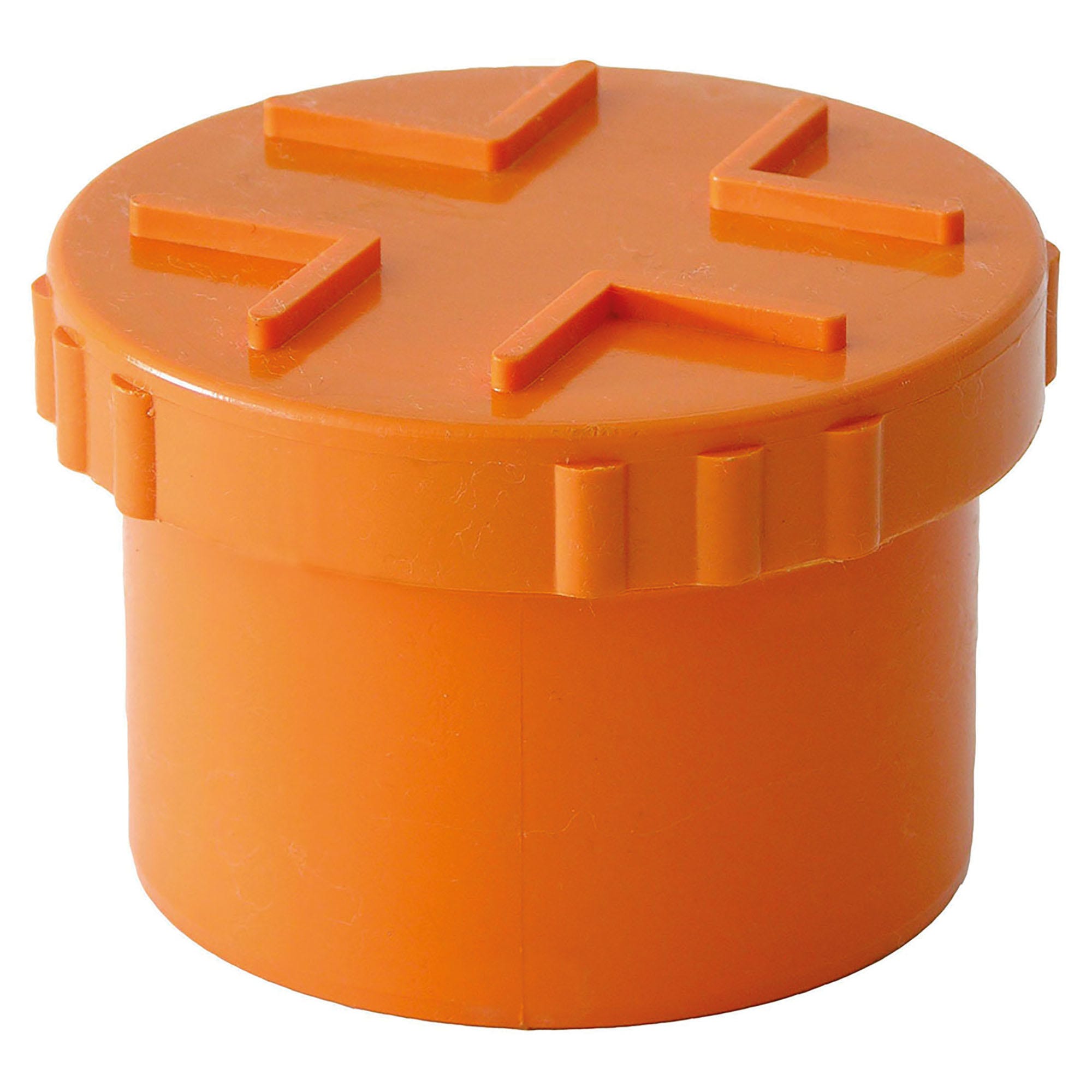 TAPPO A VITE Ø 80 mm PVC ARANCIO