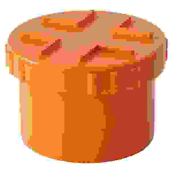 TAPPO A VITE Ø 80 mm PVC ARANCIO