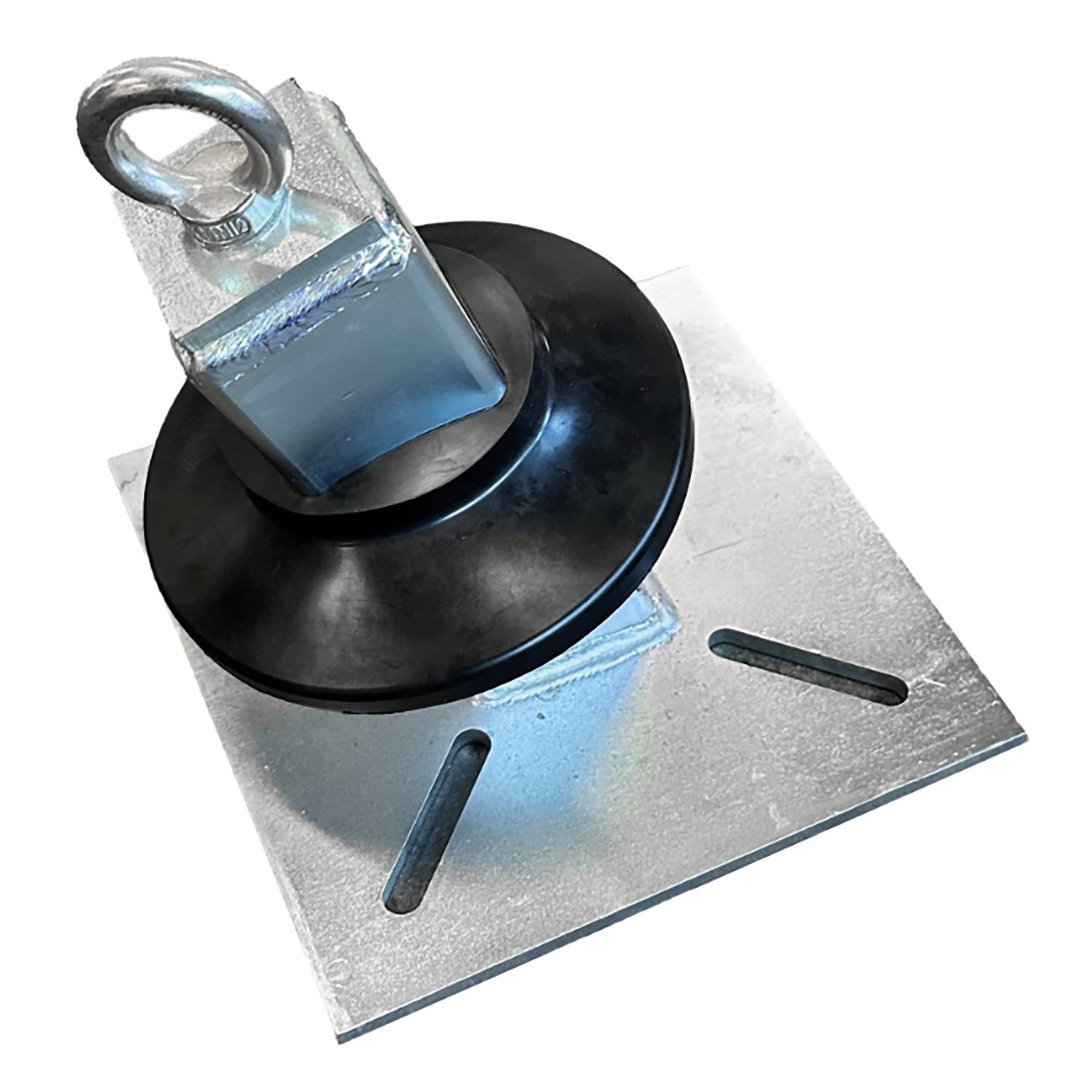 PALO LINEA VITA TRACTEL H25 cm BASE INCLINATA GOLFARE INOX EN795A C CON ...