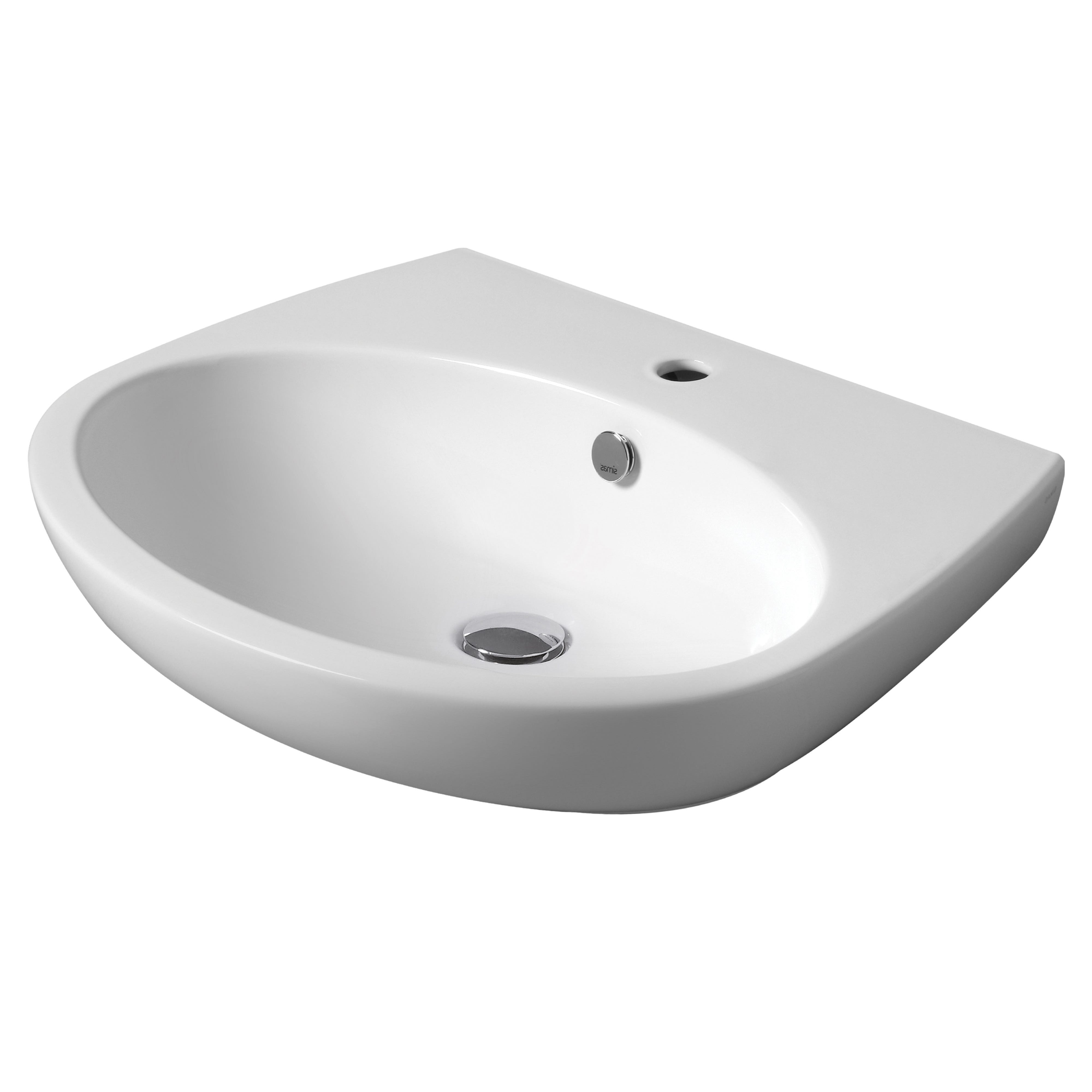 LAVABO SOSPESO E D'APPOGGIO SIMAS SERIE BORMIO IN CERAMICA BIANCO MATT ...