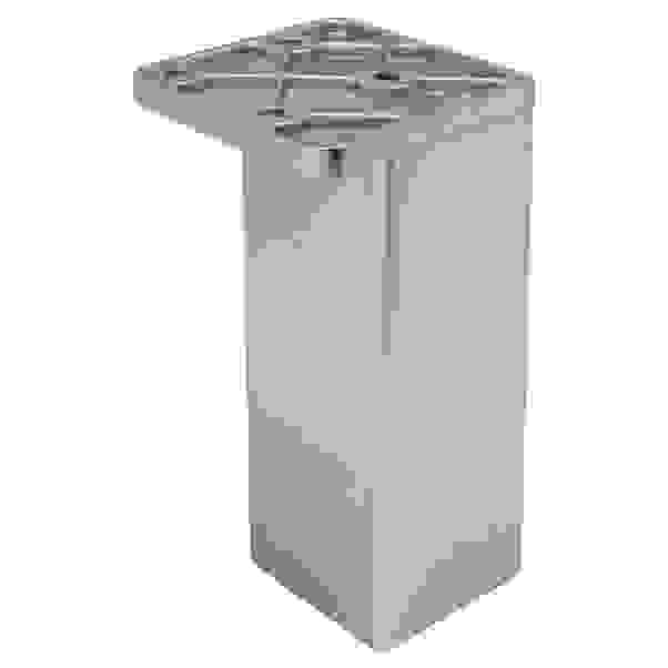 PIEDE PER MOBILE FISSO PORTATA 200 kg 108x46x46 mm ABS ALLUMINIO
