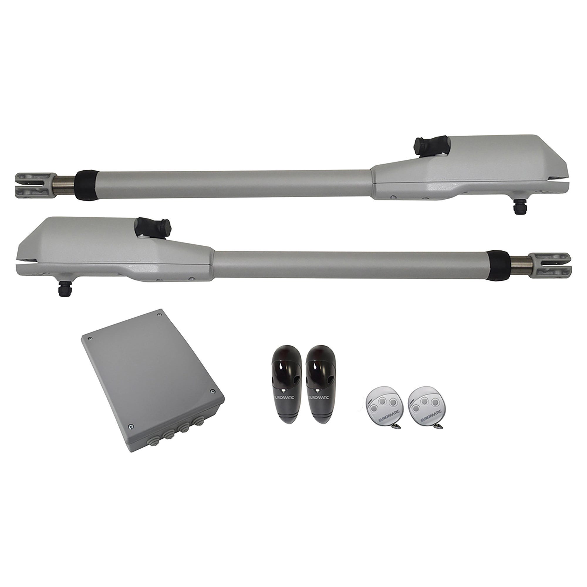 KIT APRICANCELLO EUROMATIC STILO 3 230V DOPPIA ANTA BATTENTE FINO A 350 ...