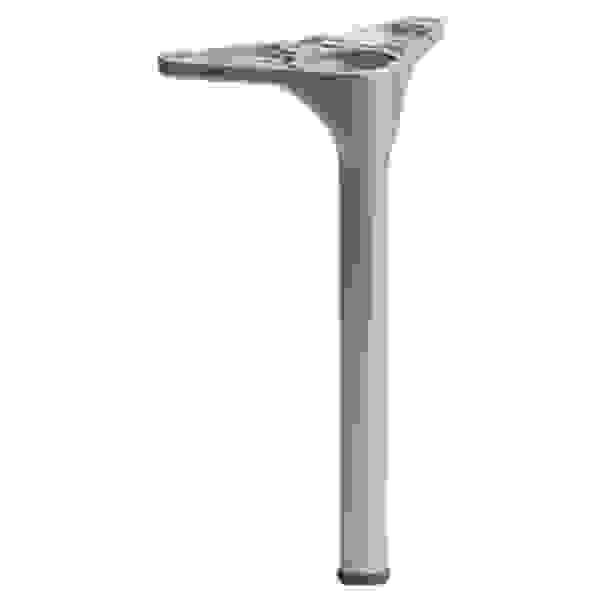 PIEDE PER MOBILE REGOLABILE Ø 18 mm H 140 mm ZAMA VERNICIATO ALLUMINIO