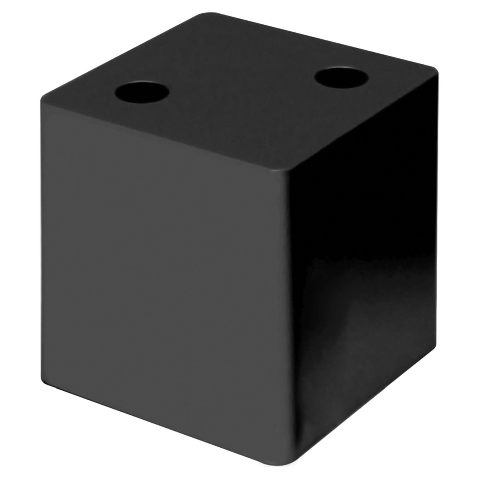 PIEDE PER MOBILE FISSO PORTATA 250 kg 46x46x46 mm ABS NERO