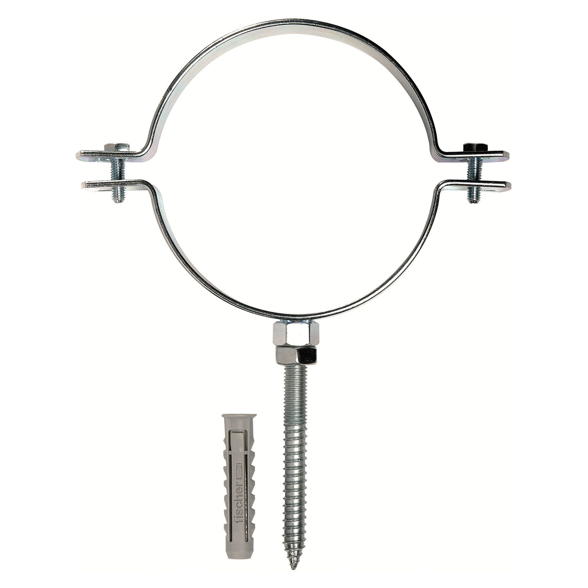 COLLARE FISCHER PER TUBI IN PE E PVC Ø 75 mm 1 PEZZO TASSELLO NYLON Ø ...