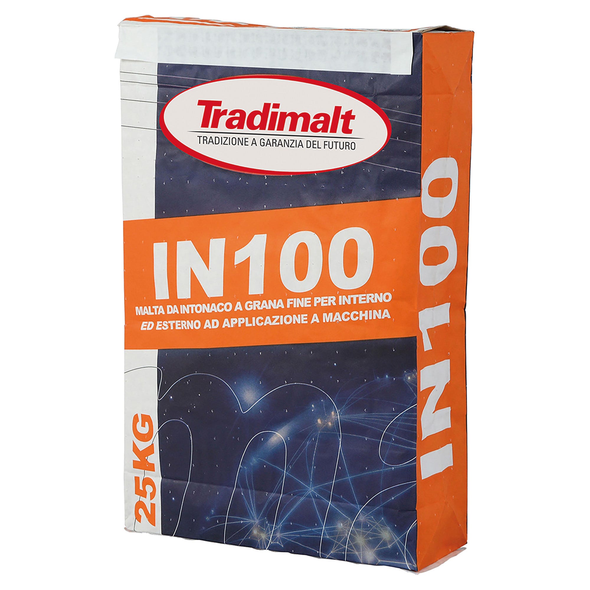 MALTA DA INTONACO IN 100 TRADIMALT 25 kg A GRANA FINE 1 mm MAX PER ...