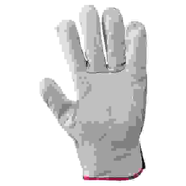 GUANTO IN FIORE BOVINA CROSTA TAGLIA 7 PALMO IN FIORE DORSO CROSTA ...