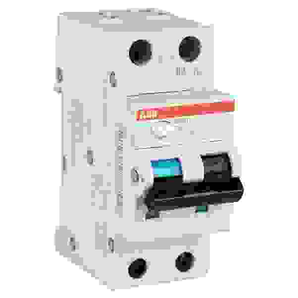 INTERRUTTORE MAGNETOTERMICO ABB DIFFERENZIALE 2 MODULI 1P+N 16A 4,5KA 0 ...