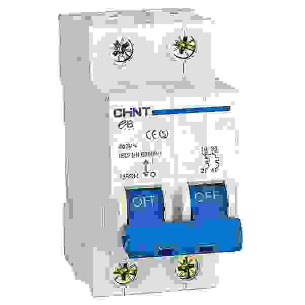 INTERRUTTORE MAGNETOTERMICO CHINT 25A 4,5kA CURVA C 2 MODULI
