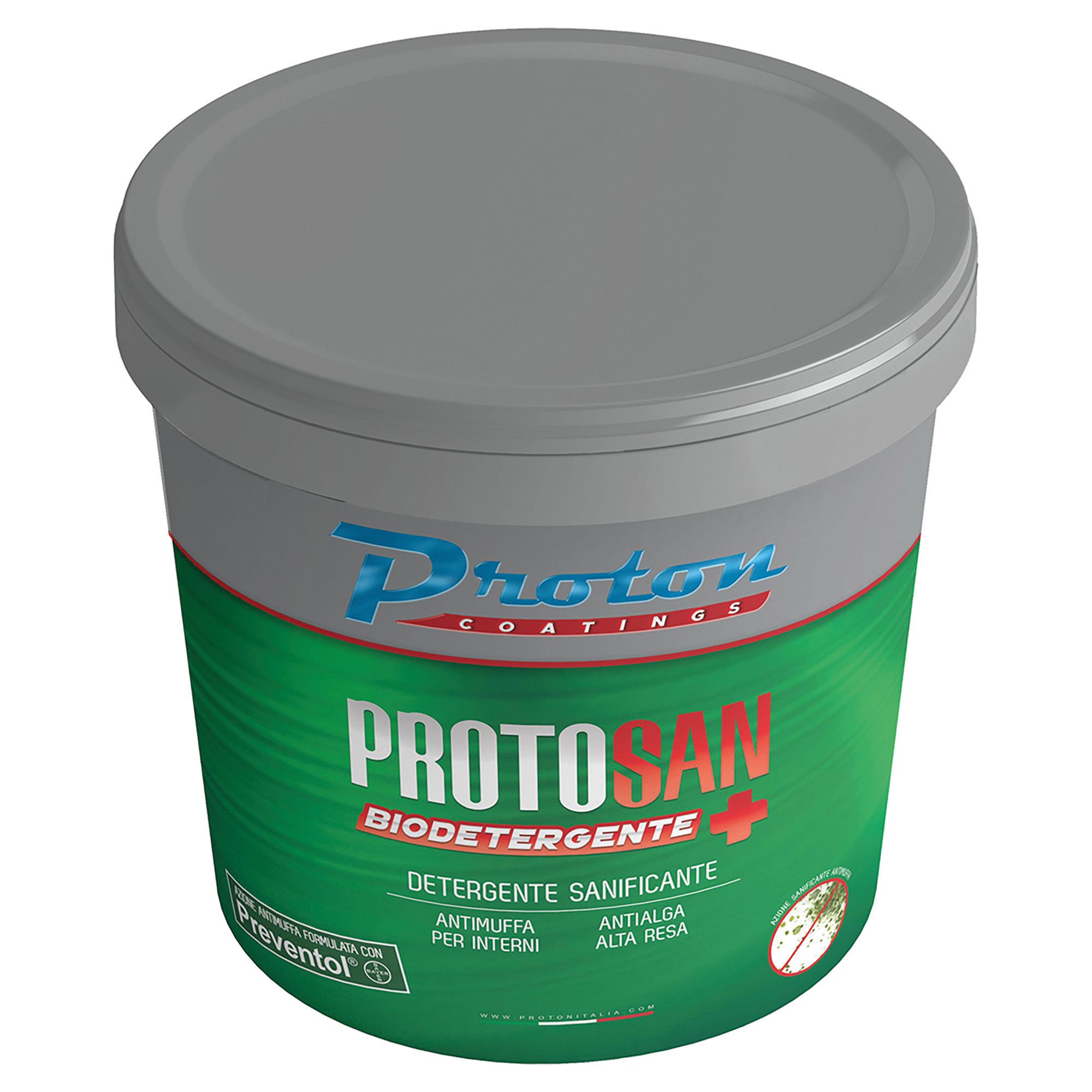 BIODETERGENTE ANTIMUFFA PROTOSAN 1 l 3-4 m² CON 1 l A 2 MANI