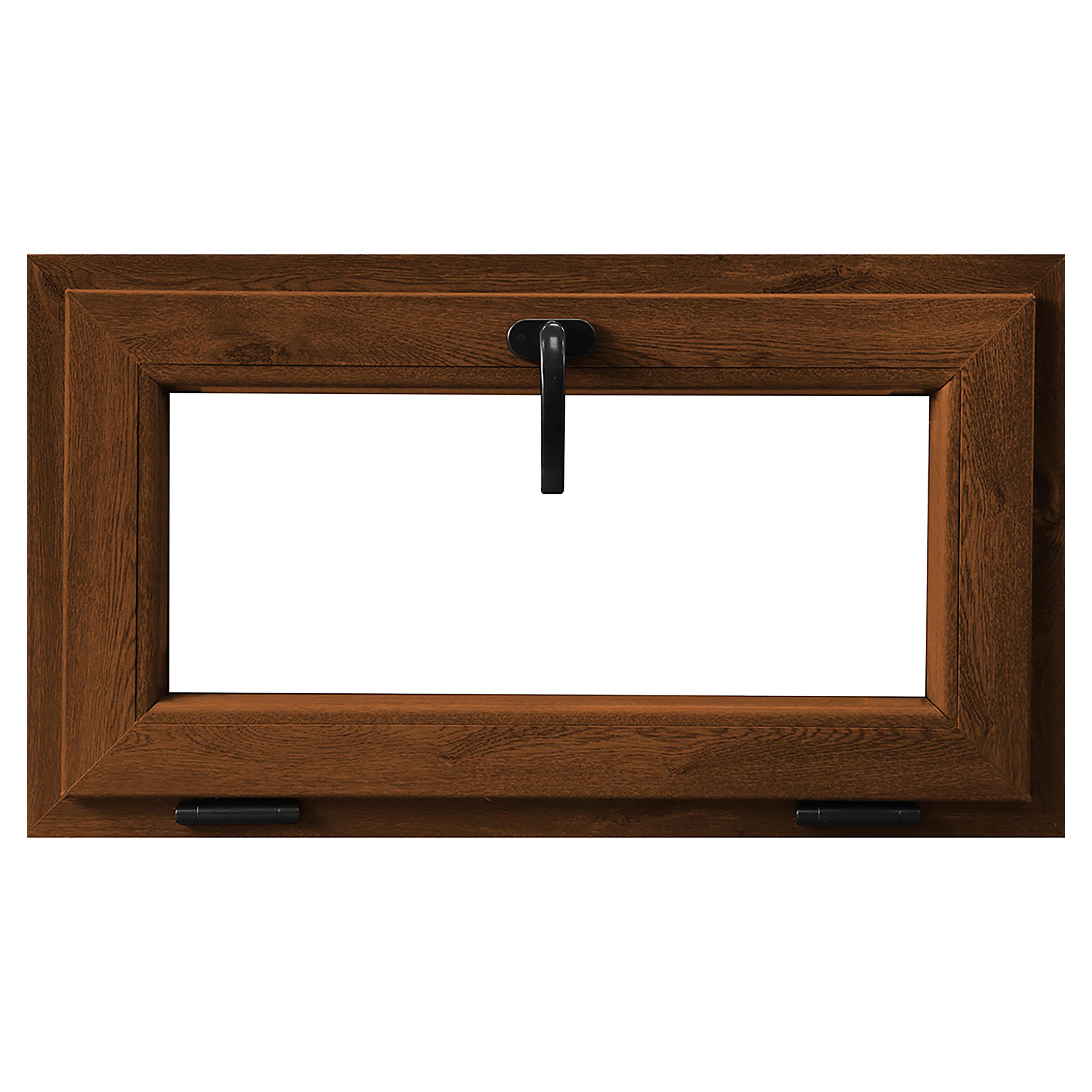 FINESTRA IN PVC ROVERE GOLD APERTURA VASISTAS 80x45 cm (LxH)