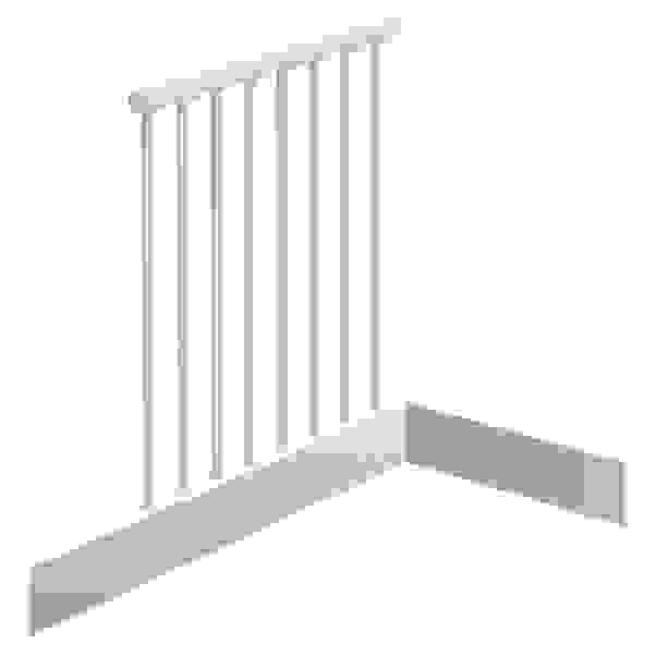 BALAUSTRA ACCIAIO BIANCO CORRIMANO BIANCO 100 cm ABBINABILE A SCALA JENNY