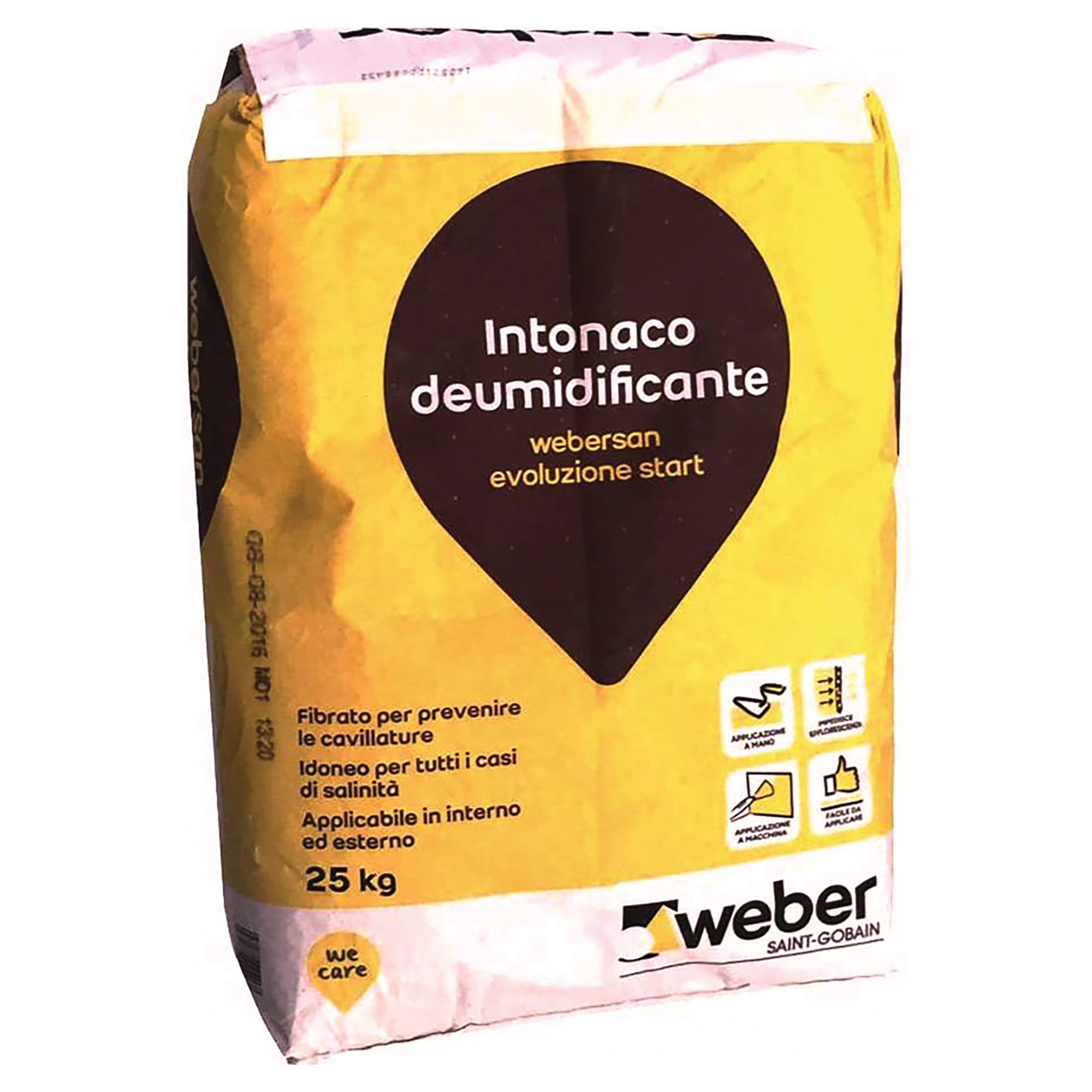 INTONACO WEBERSAN EVOLUZIONE START 25 kg