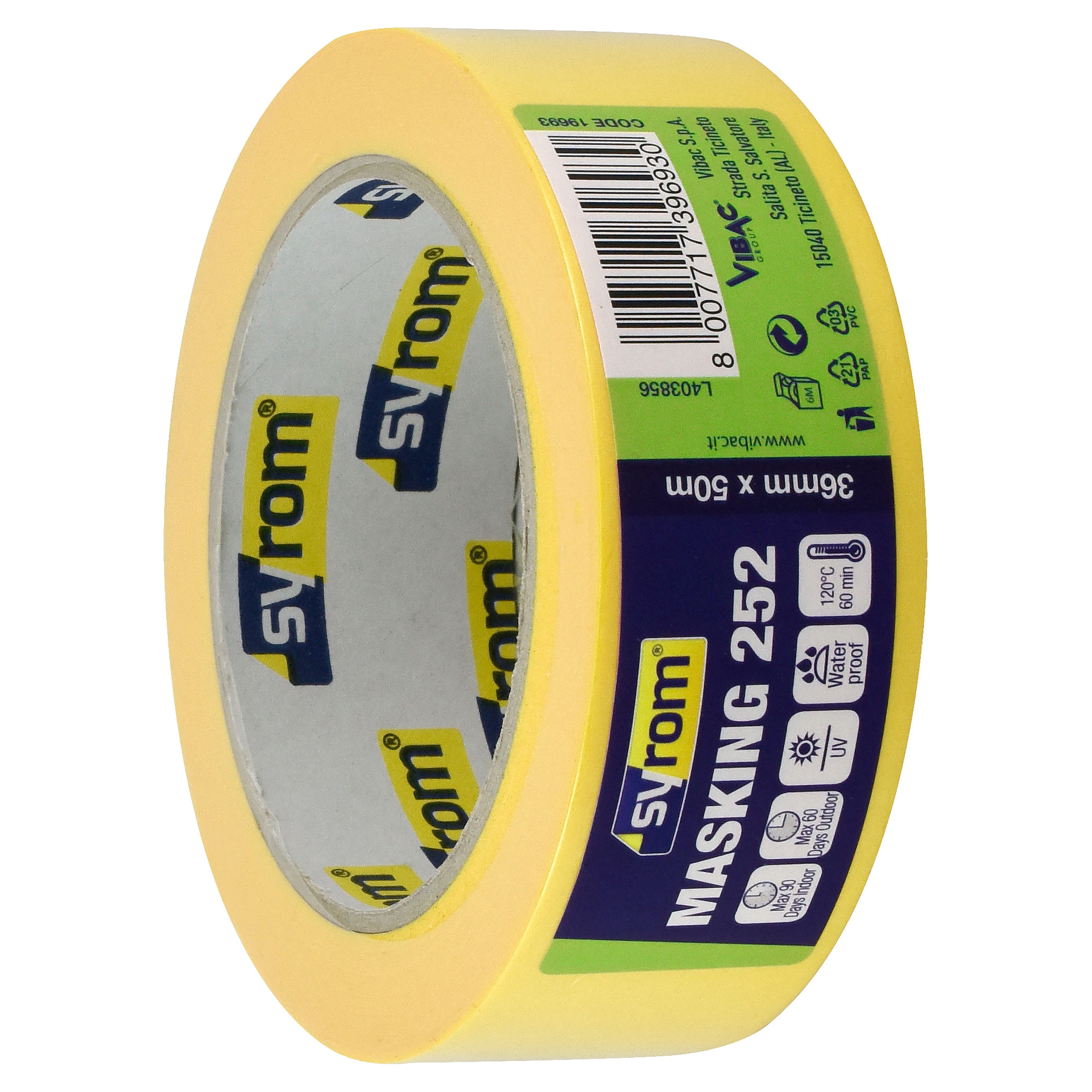 NASTRO CARTA WASHI ORO SYROM 36 mmx50 m PERFORMANCE BORDI PERFETTI USO ...