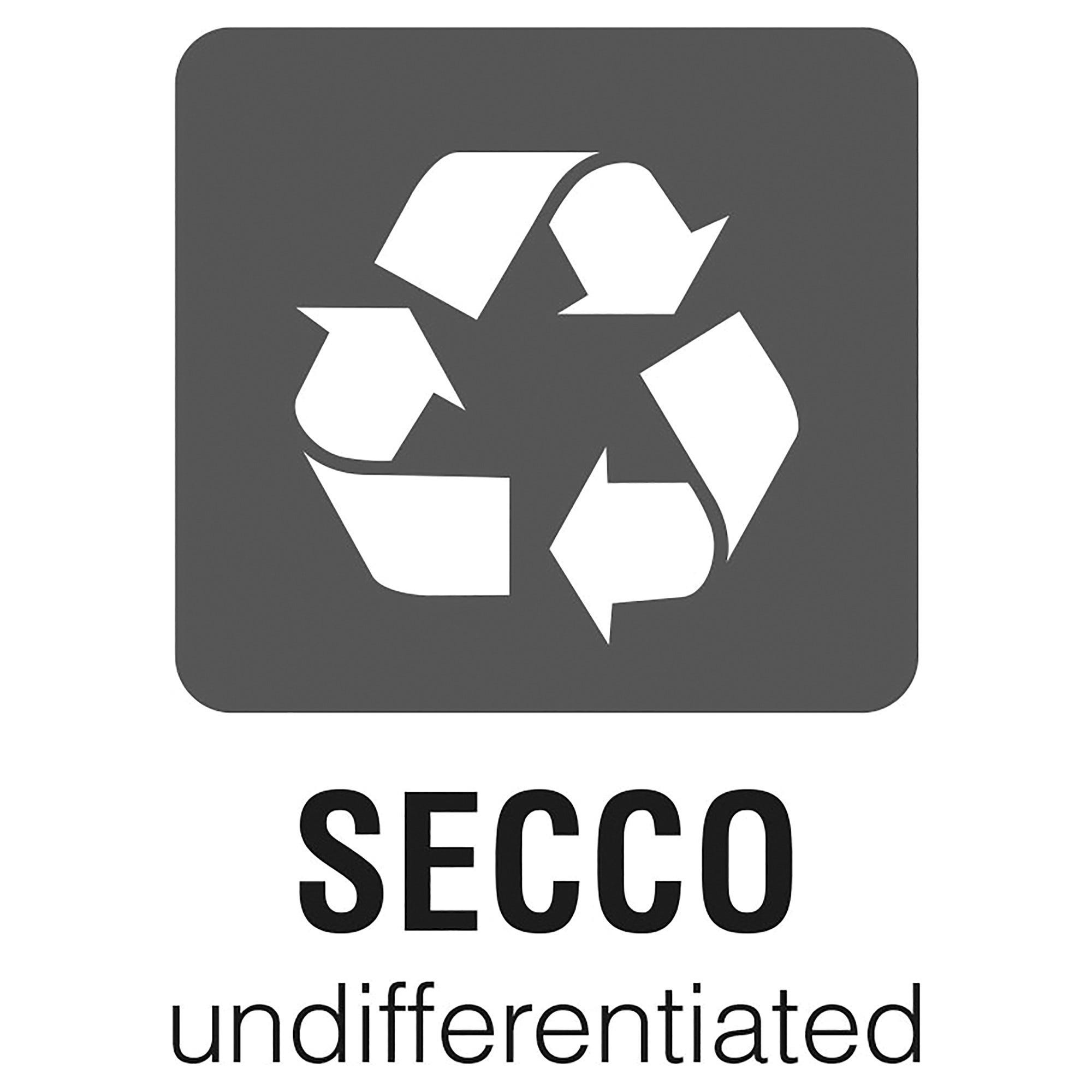 ADESIVO RIFIUTI SECCO ITALIANO/INGLESE IN PVC 15x20 cm