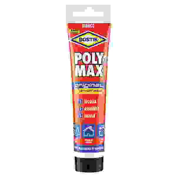 ADESIVO POLYMAX ORIGINAL BOSTIK 165g EXPRESS BIANCO INCOLLA E SIGILLA TUTTI I MATERIALI