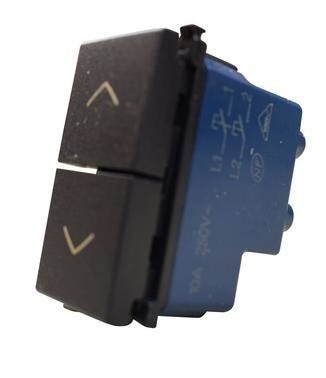 PULSANTE DOPPIO VIMAR ARKE' GRIGIA INTERBLOCCATO 10A 250 VAC 1P/NP + 1P/NO