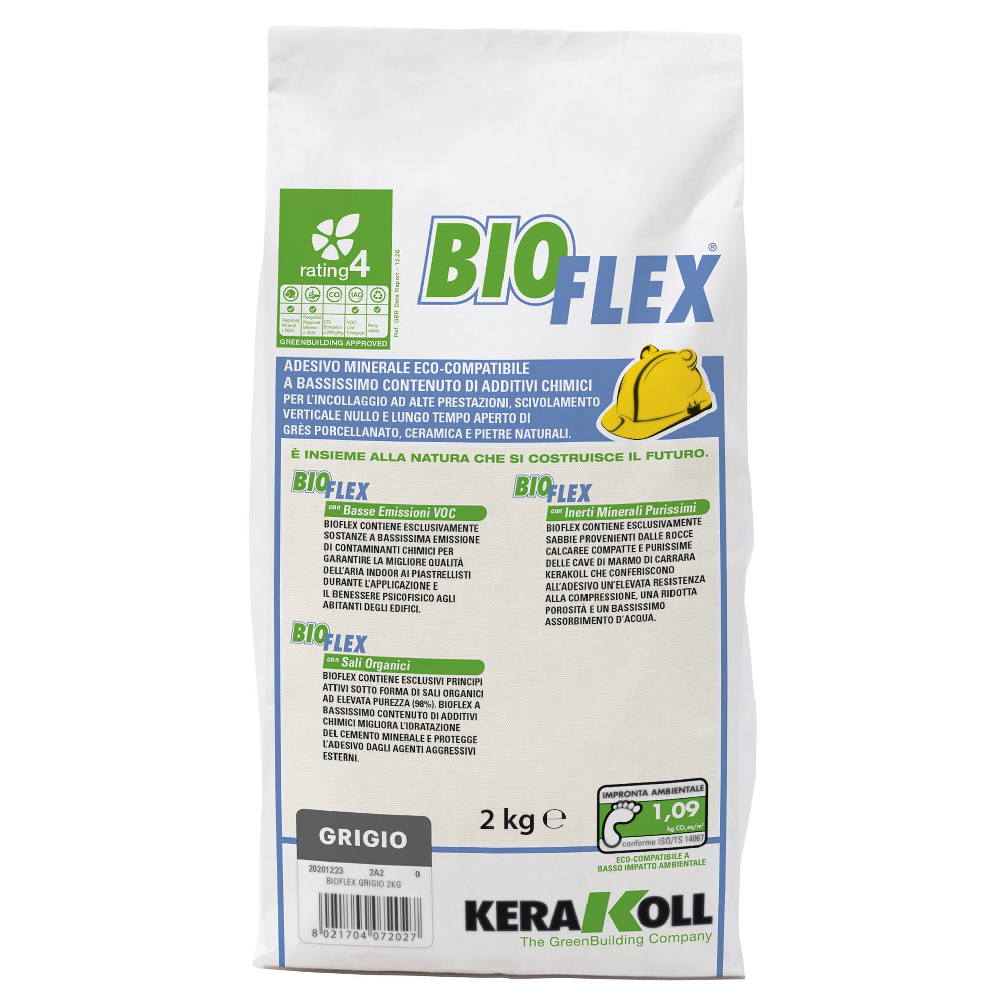 COLLA BIOFLEX GRIGIO 2 kg C2TE PER INTERNI E ESTERNI