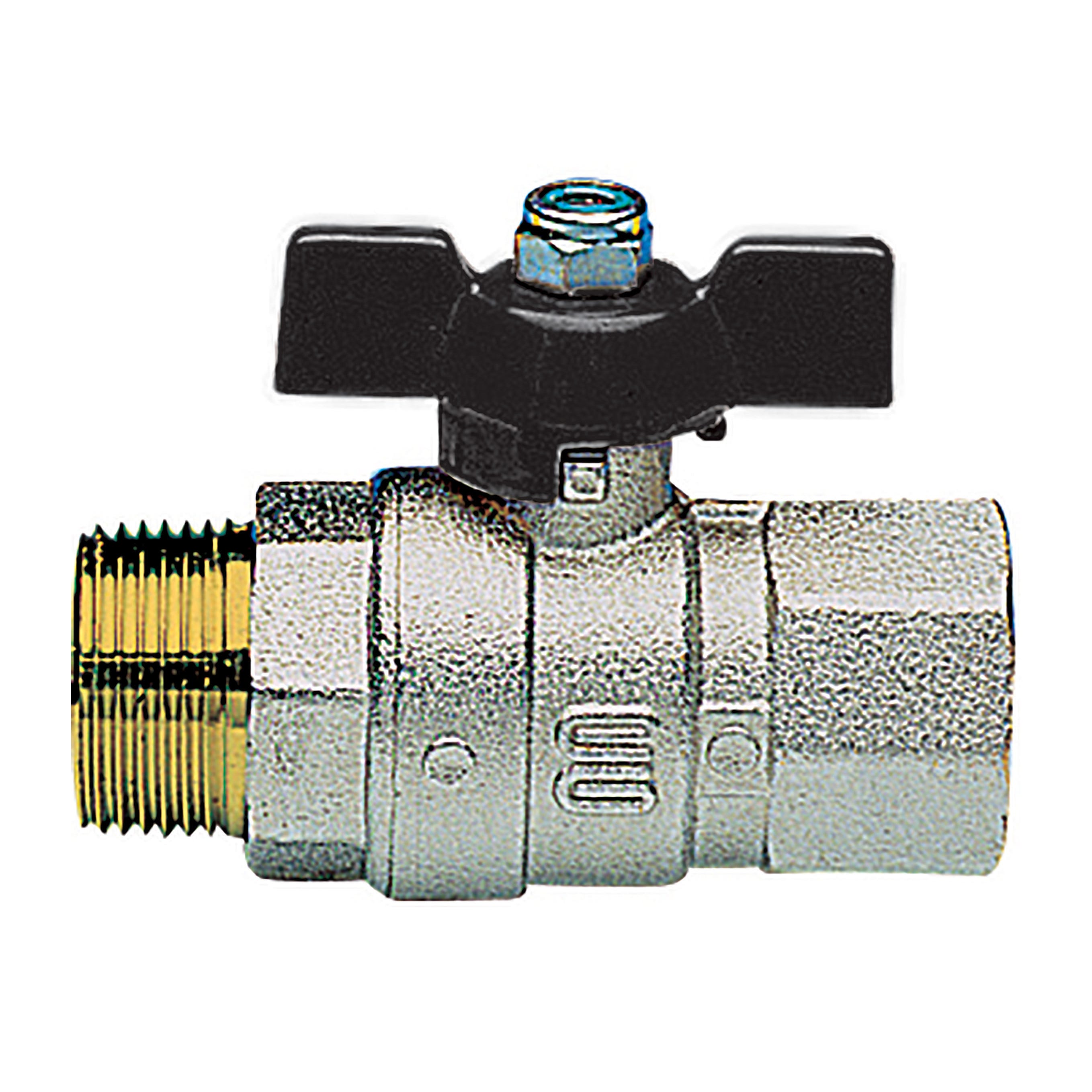 VALVOLA A SFERA PER ACQUA ENOLGAS SERIE ATOMIC FARFALLA MF 1/2 PN25