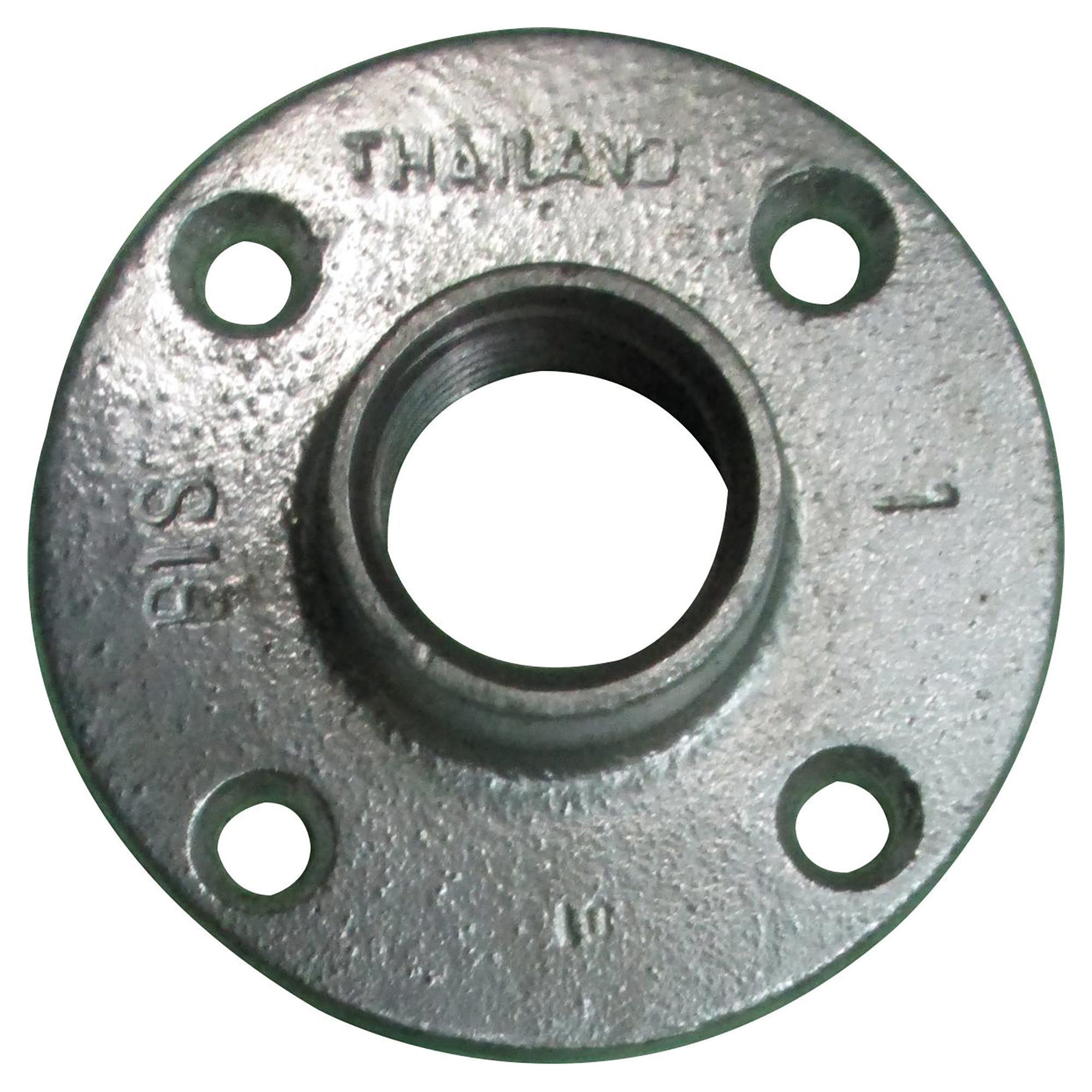 FLANGIA 4 FORI ATTACCO 1'' PER TUBO IN FERRO ZINCATO