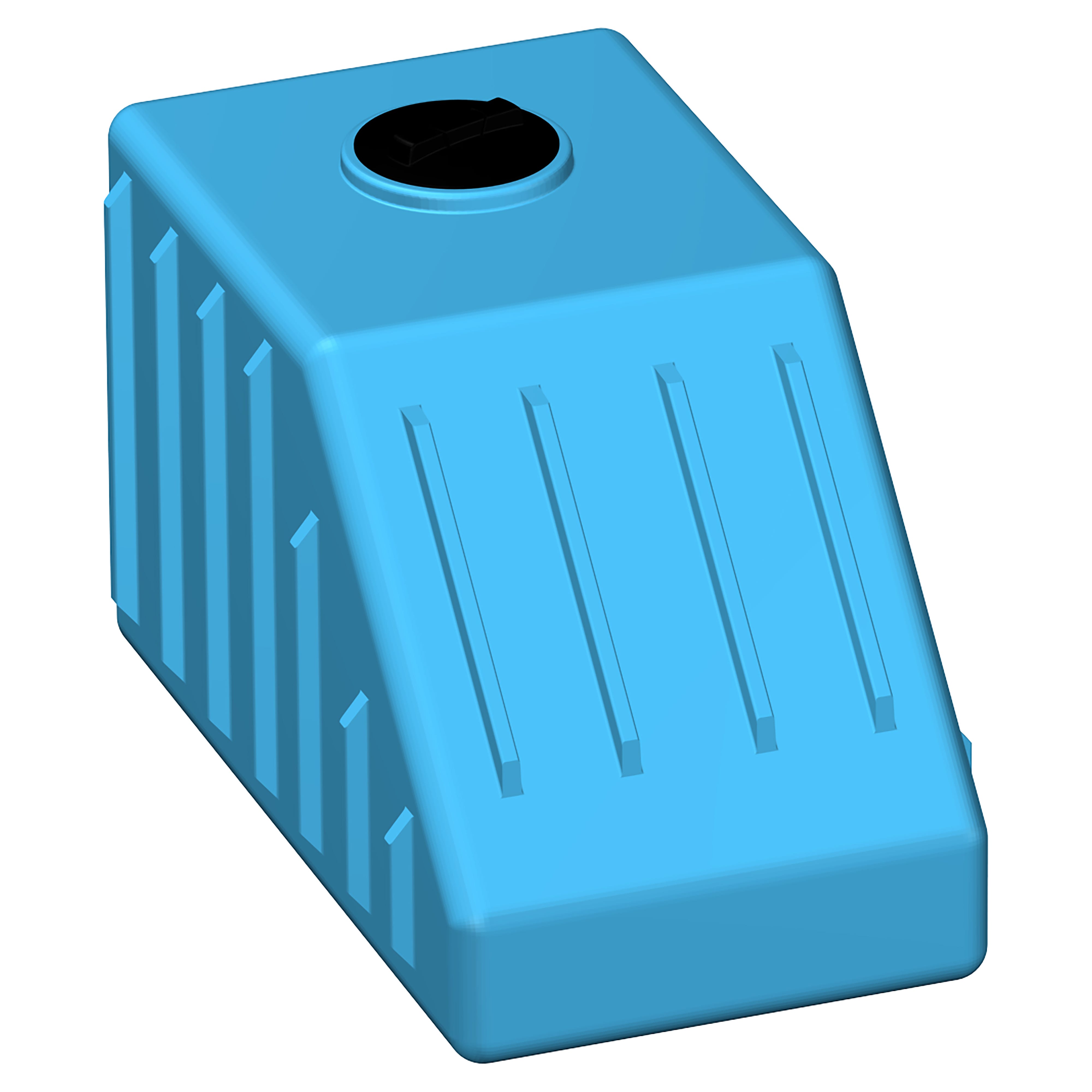 CISTERNA SOTTOSCALA 500 l GRIGIO IN POLIETILENE POTABILE O LIQUIDI