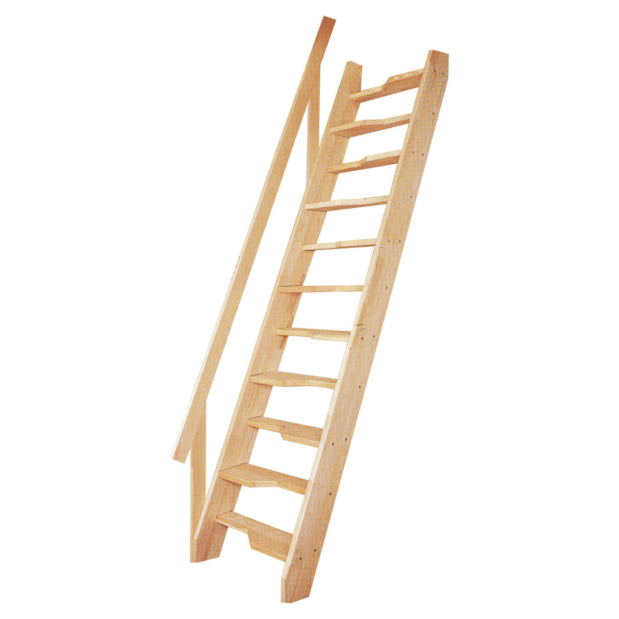 SCALA SALVASPAZIO IN ABETE 270x65 cm (HxL) 13 GRADINI | Tecnomat