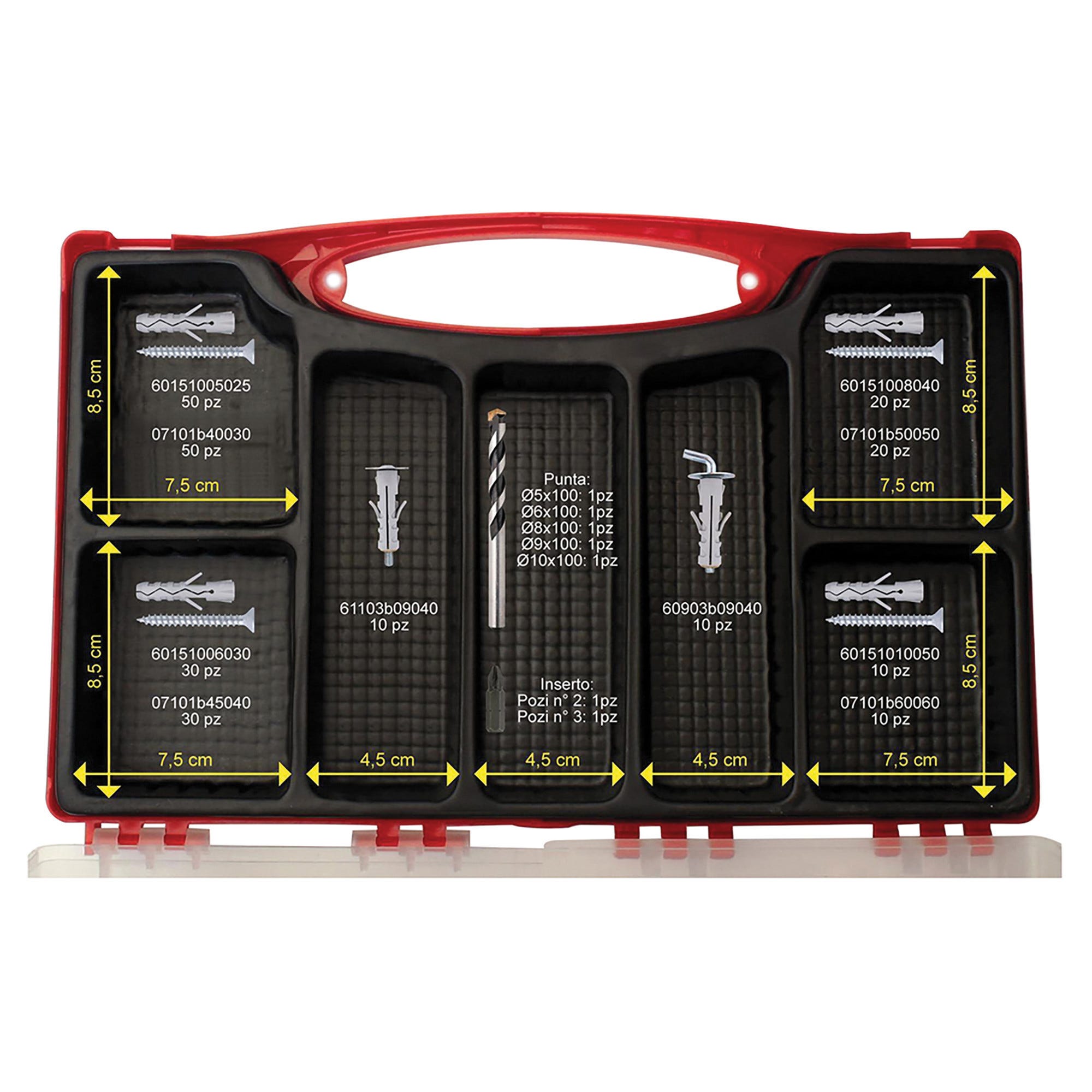 VALIGETTA TASSELLI E VITI 247 PEZZI