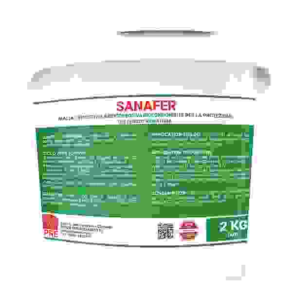 MALTA BICOMPONENTE SANAFER 2 kg PER LA PROTEZIONE DEI FERRI D'ARMATURA