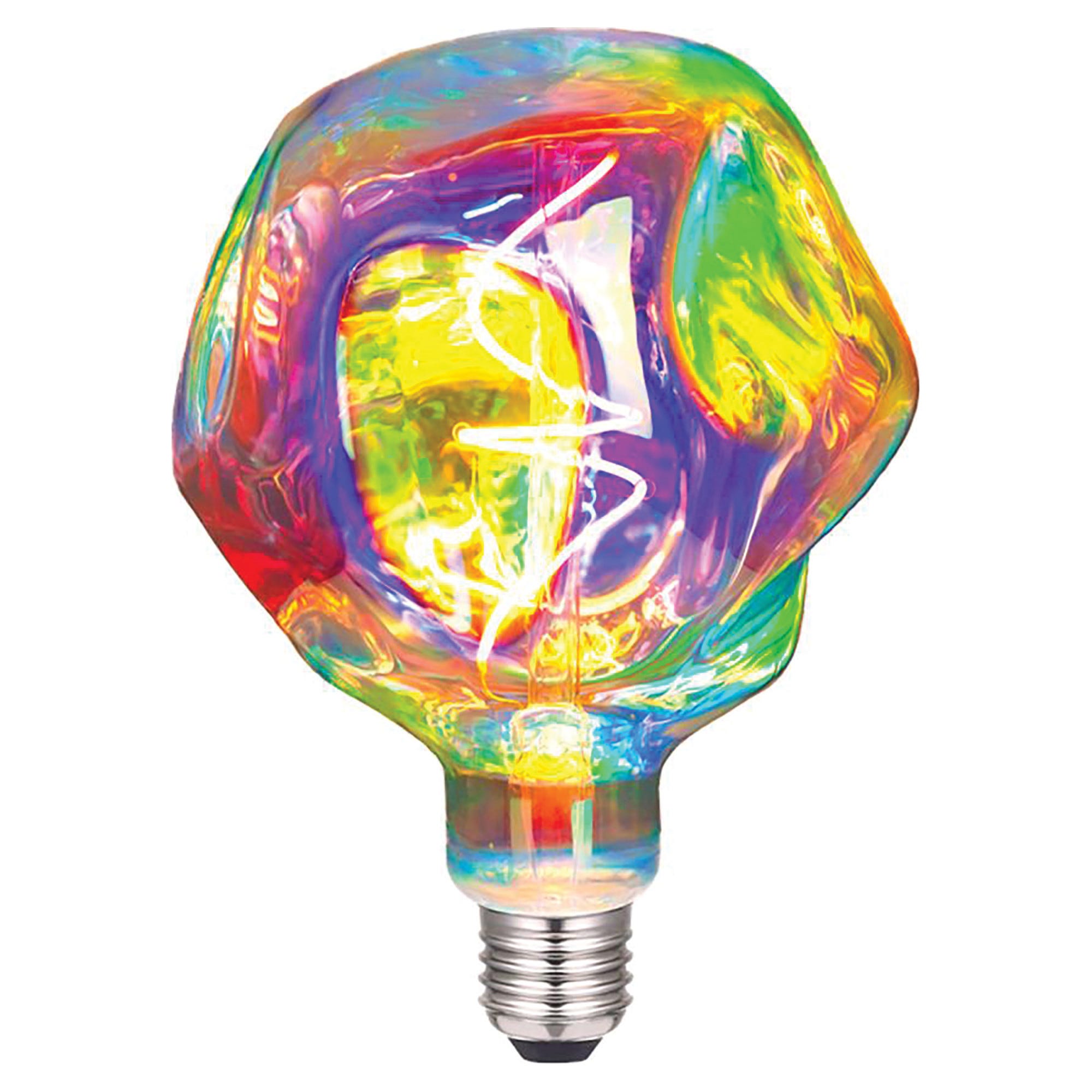 LAMPADINA LED SUPREMA ALIEN RAINBOW E27 4W=22W 120 lumen 2200K LUCE CALDA