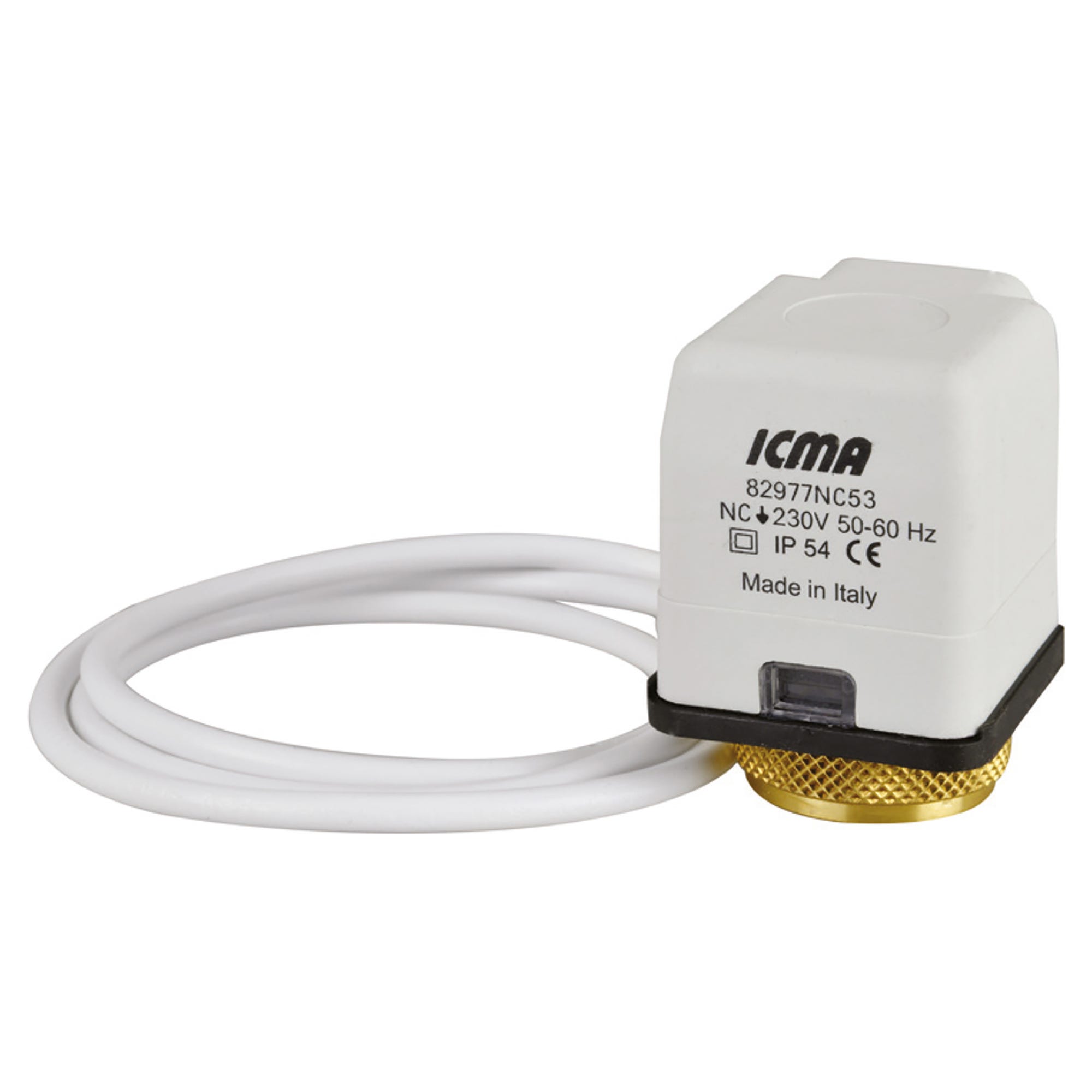 TESTA ELETTROTERMICA ICMA 977 230 V 4 FILI CORSA 4,5 mm CONNESSIONE 30 ...