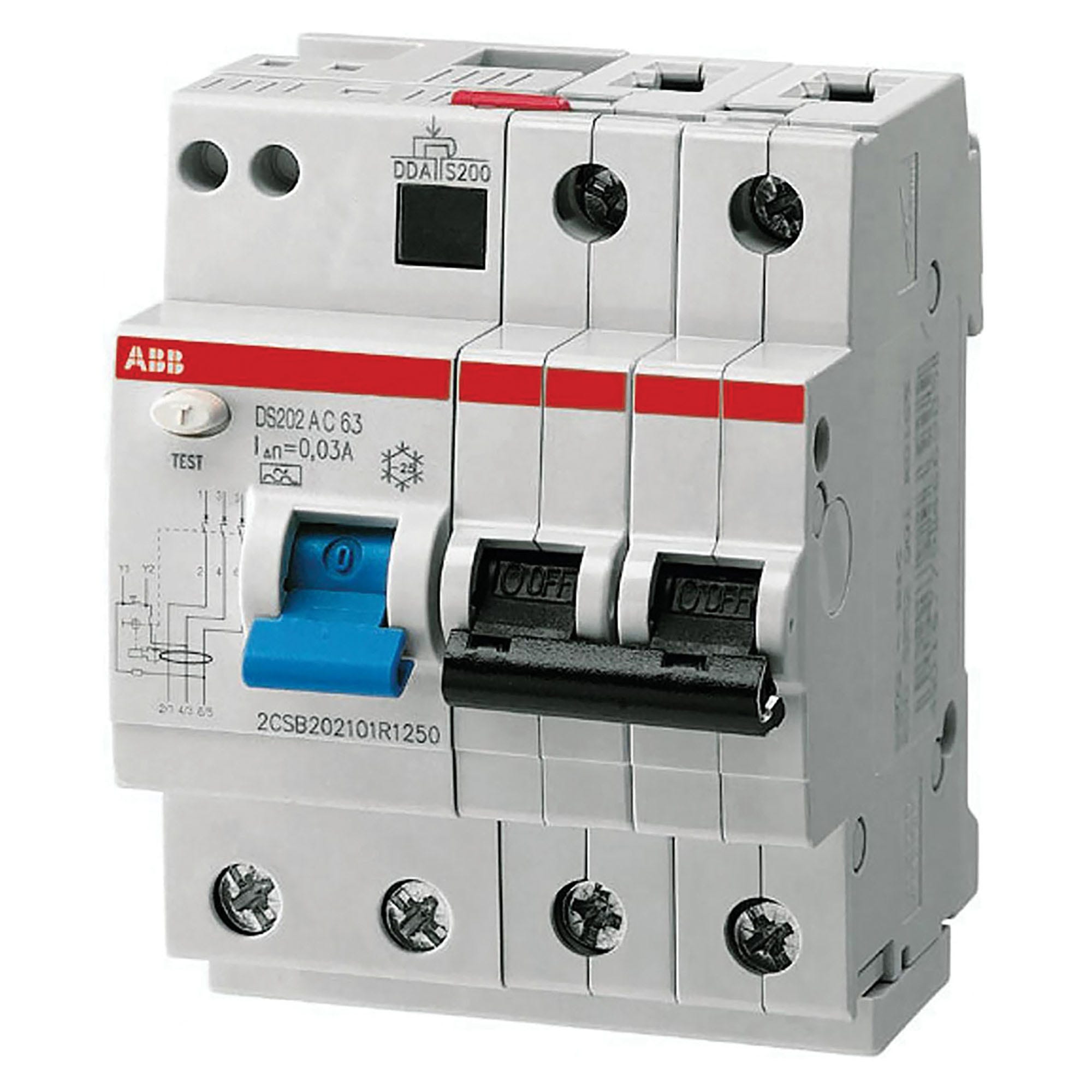 INTERRUTTORE MAGNETOTERMICO ABB DIFFERENZIALE 2P 32A 6KA