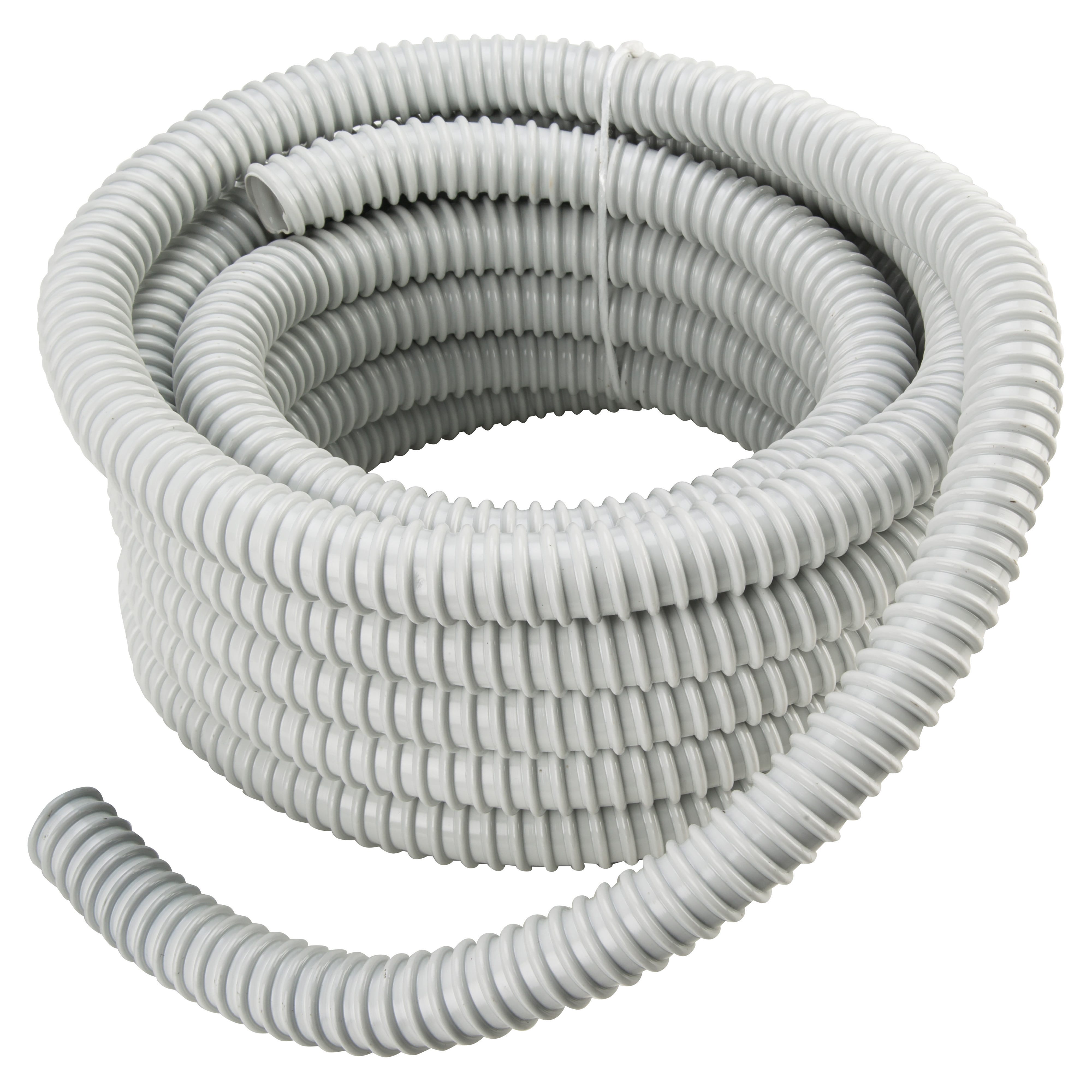 GUAINA SPIRALATA EFI IN PVC Ø 32 mm LUNGHEZZA 10 m FLESSIBILE COLORE GRIGIO