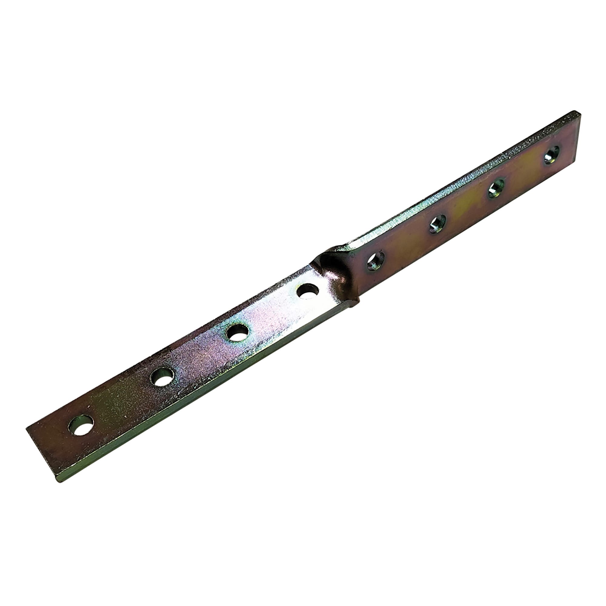 PIASTRA FORATA 200x20x4 mm RITORTA 90° ACCIAIO ZINCATO CHROMITING
