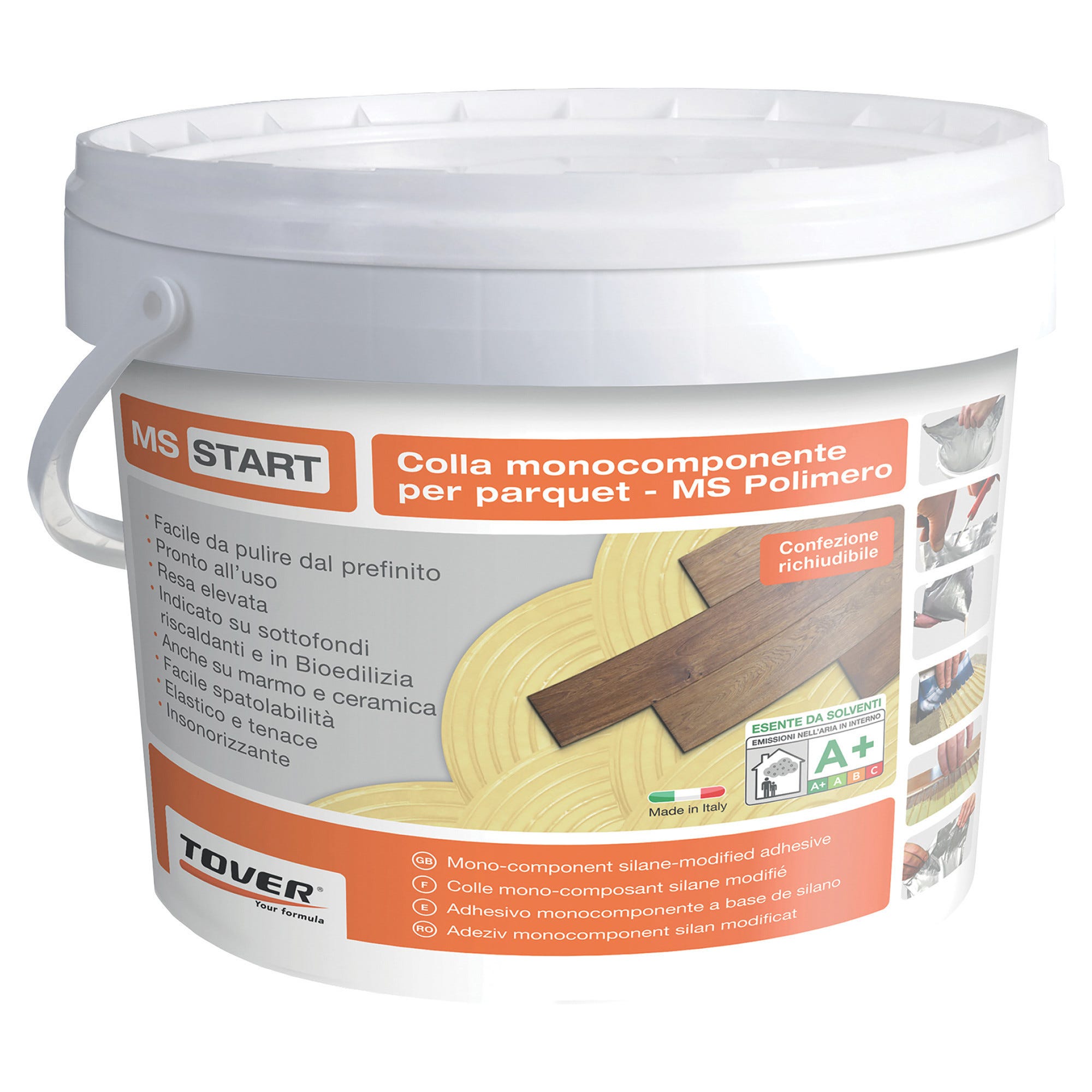 COLLA MONOCOMPONENTE MS START TOVER PER LA POSA DI PARQUET 7,5 kg ...