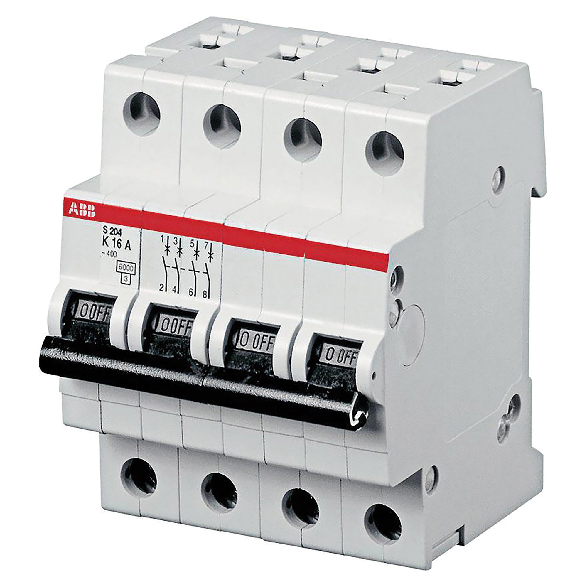 INTERRUTTORE MAGNETOTERMICO ABB ABB 25A 415V 6KA 4 MODULI