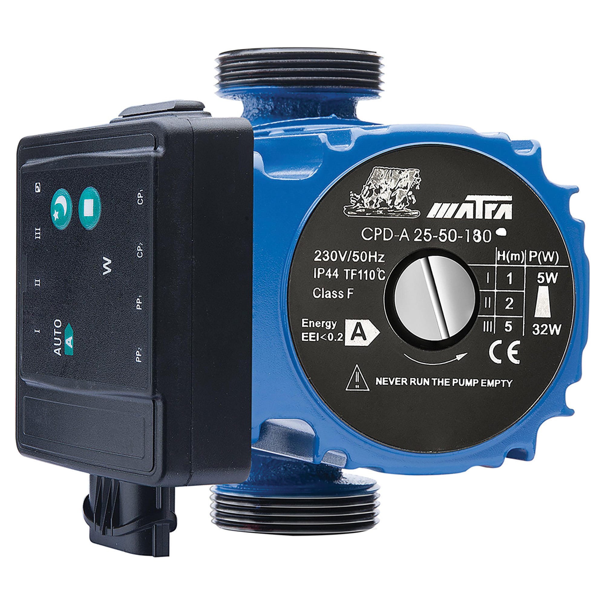 CIRCOLATORE ELETTRONICO MATRA CPDA 25-60 INTERASSE 130 mm ATTACCO 1''1/2