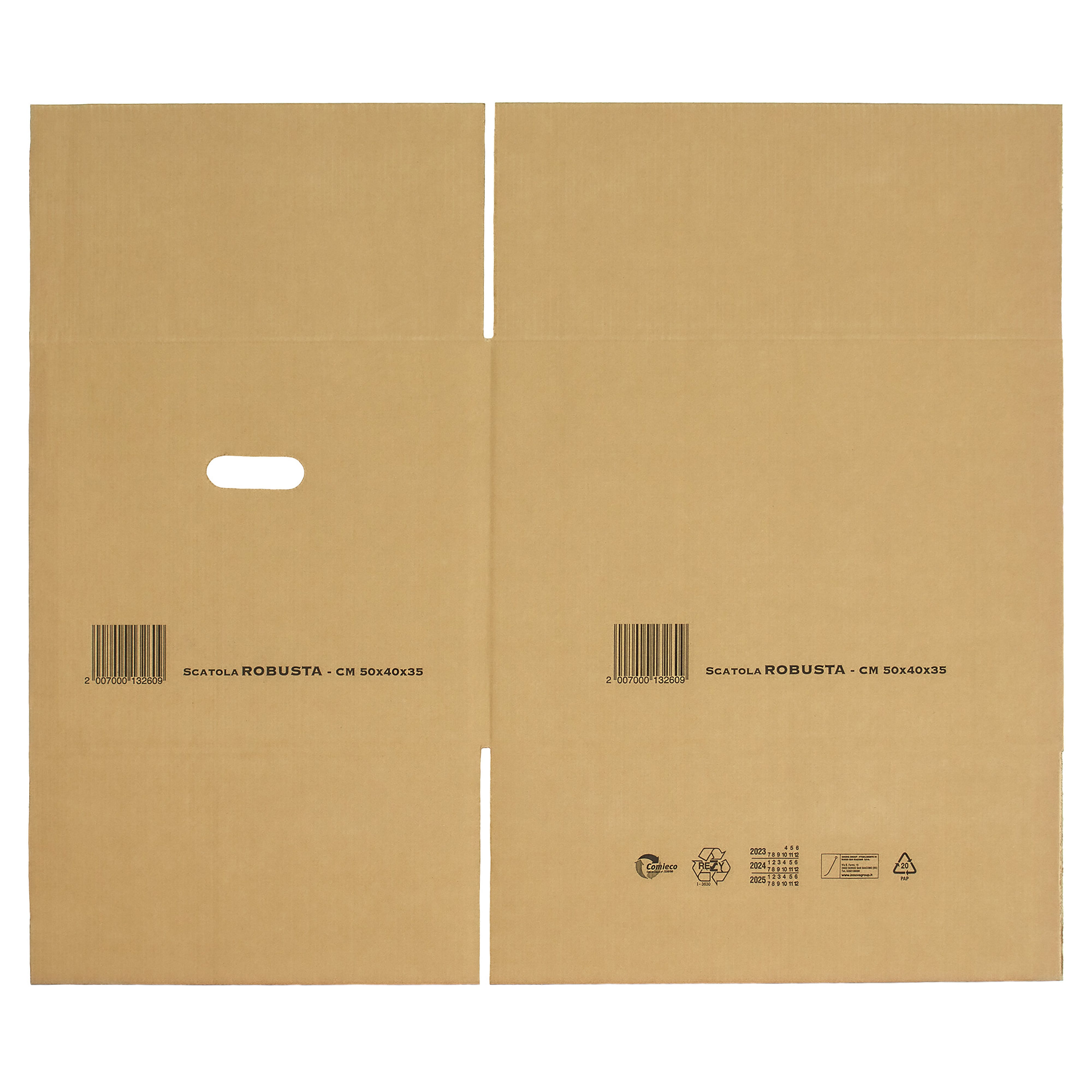 SCATOLA IMBALLO CARTONE 50x35x40 cm (LxHxP) CARTONE DOPPIA ONDA