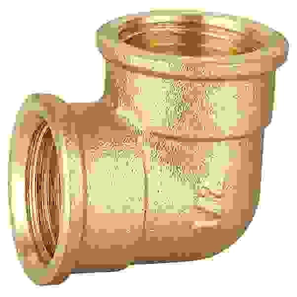 GOMITO 90° OTTONE CROMATO FF 3/8'' SERIE 8000 M