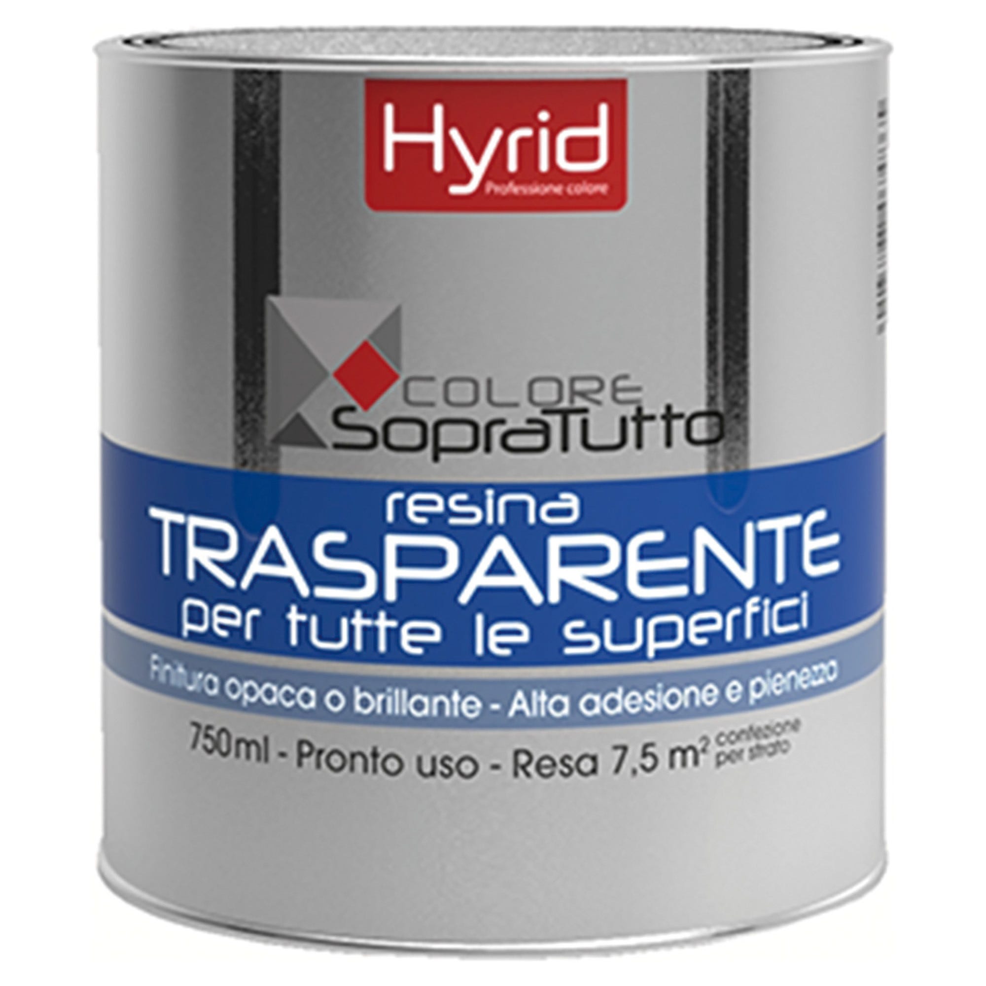 RESINA PIASTRELLE TRASPARENT HYRID 750ml OPACA UNIVERSALE 10 m² CON 1 l ...