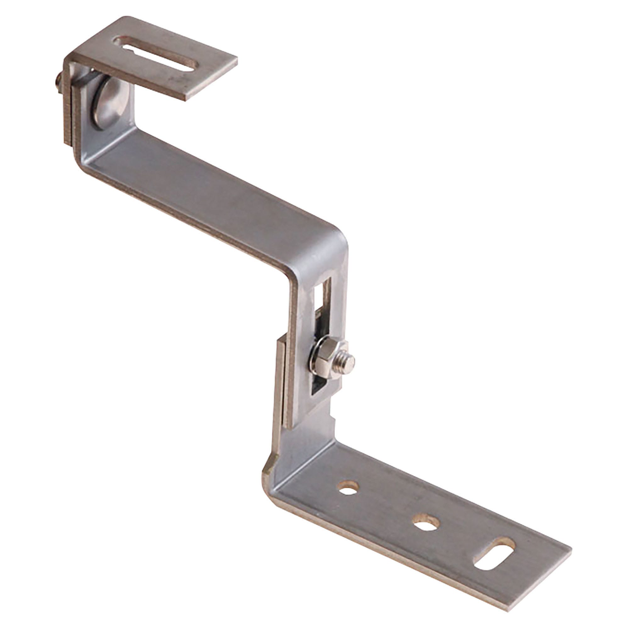 10 STAFFE DA TETTO SOTTO COPPO REGOLABILI IN ACCIAIO ZINCATO 232x207 mm