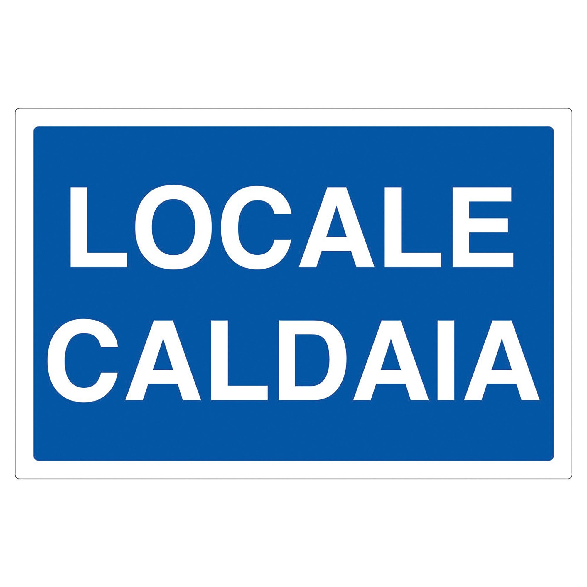 CARTELLO LOCALE CALDAIA IN PVC 30x20 cm
