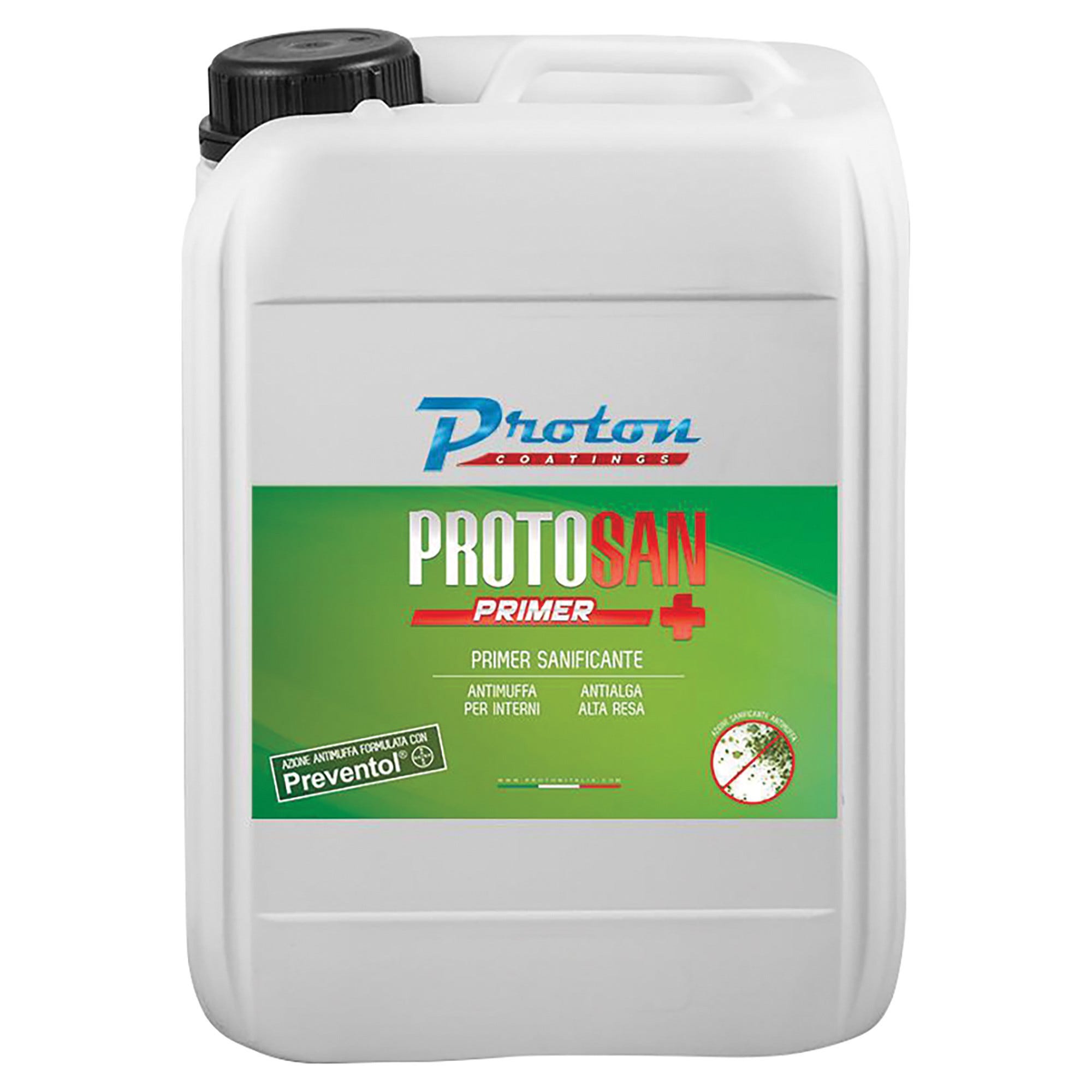 PRIMER ANTIMUFFA BATTERICIDA PROTOSAN 5 l 3-4 m² CON 1 l A 2 MANI