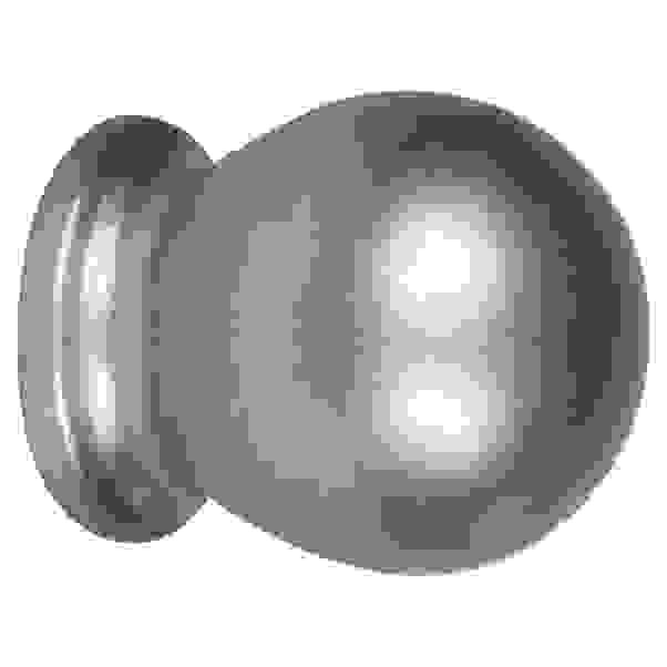 POMOLI BOCCIA COLOR NICHEL 2 PEZZI PER BASTONE Ø 13 mm