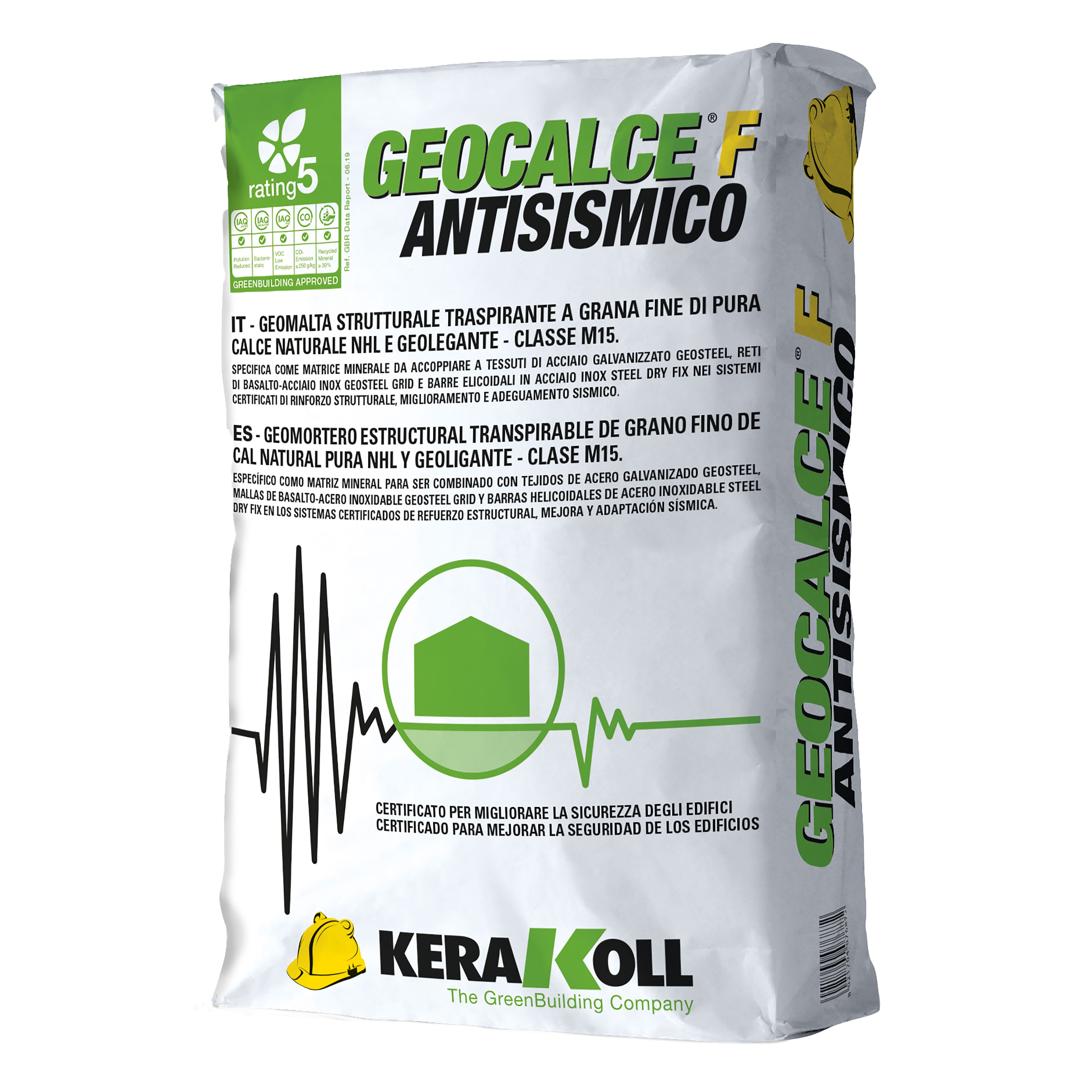 MALTA M15 GEOCALCE F ANTISISMICO 25 kg BASE CALCE NATURALE PER RINFORZO ...
