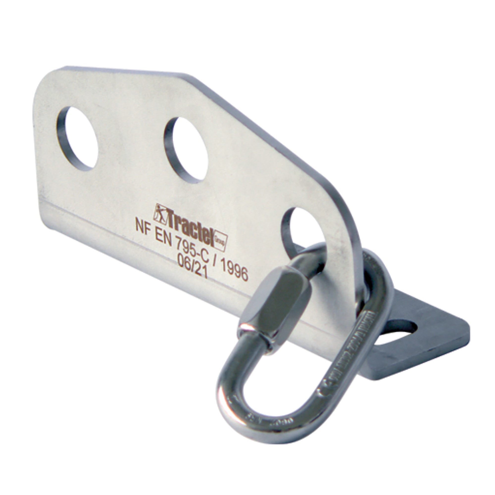 ANCORAGGIO TRACTEL A SUOLO E PARETE TRAVSPRING PER LINEA VITA ...