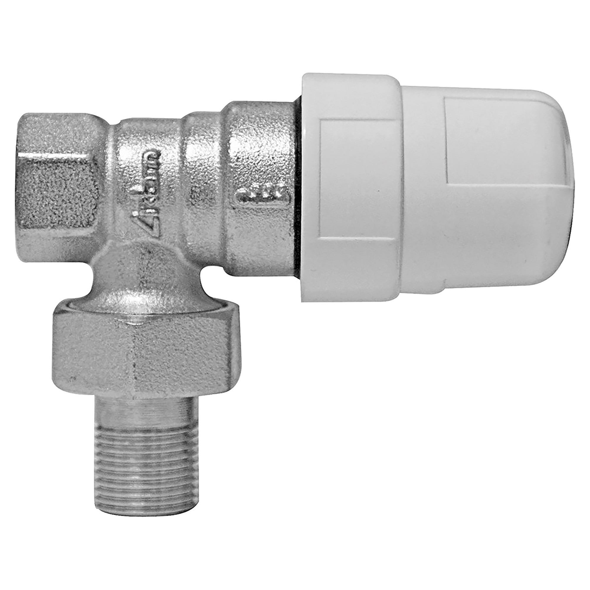 VALVOLATERMO RBM SQUADRA 3/8''FERRO ATTACCO TUBO FERRO TERMOSTATIZZABILE | Tecnomat