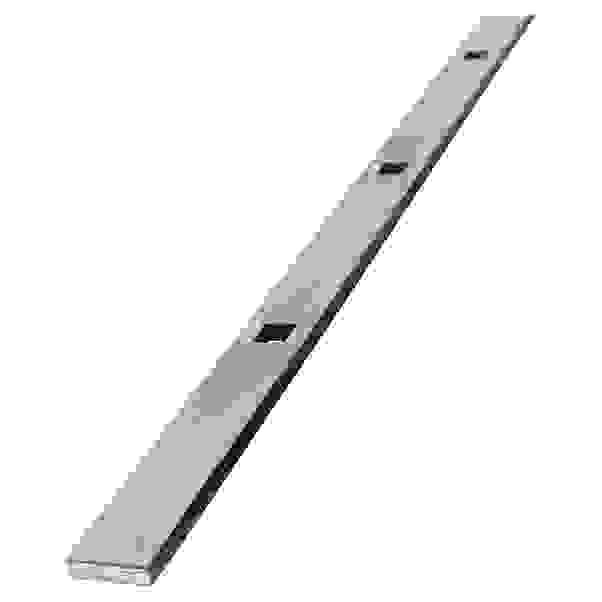 PIATTO FERRO FORATO FORO QUADRO 12 mm 30x8x2000 mm 17 FORI PER CANCELLI ...