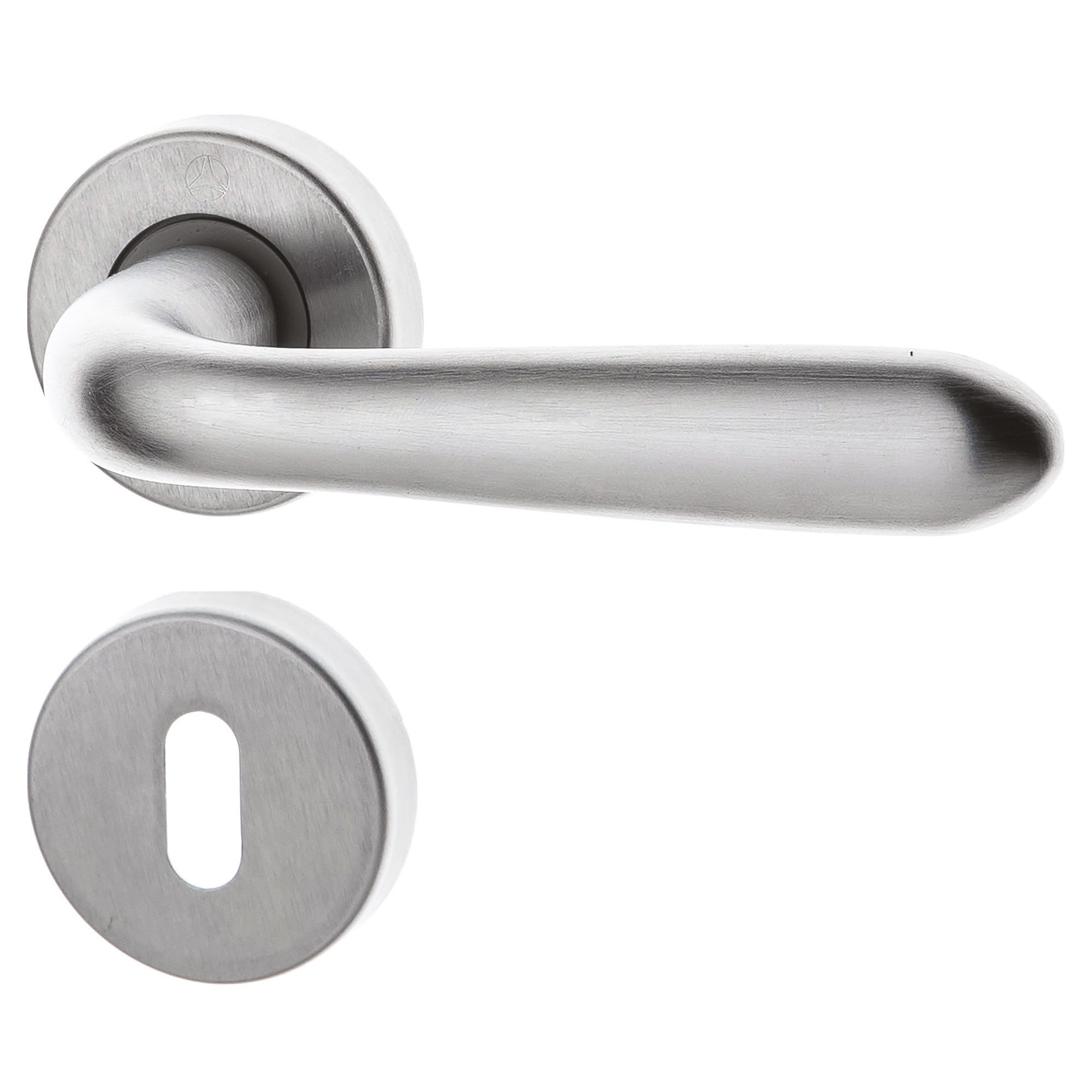 MANIGLIA A ROSETTA GHIDINI - UNO ZAMA BRUNITO GRAFFIATO QUADRO 8 mm ...